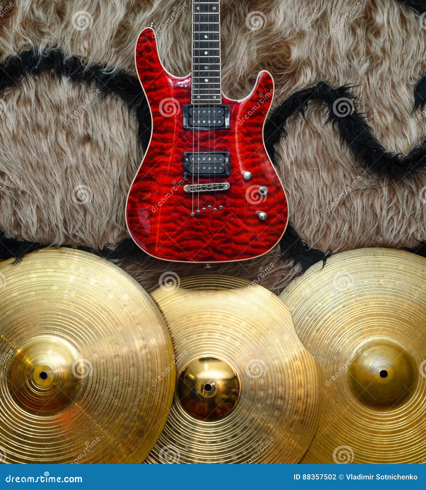 Fondo Con Los Instrumentos Musicales Foto de archivo - Imagen de ...