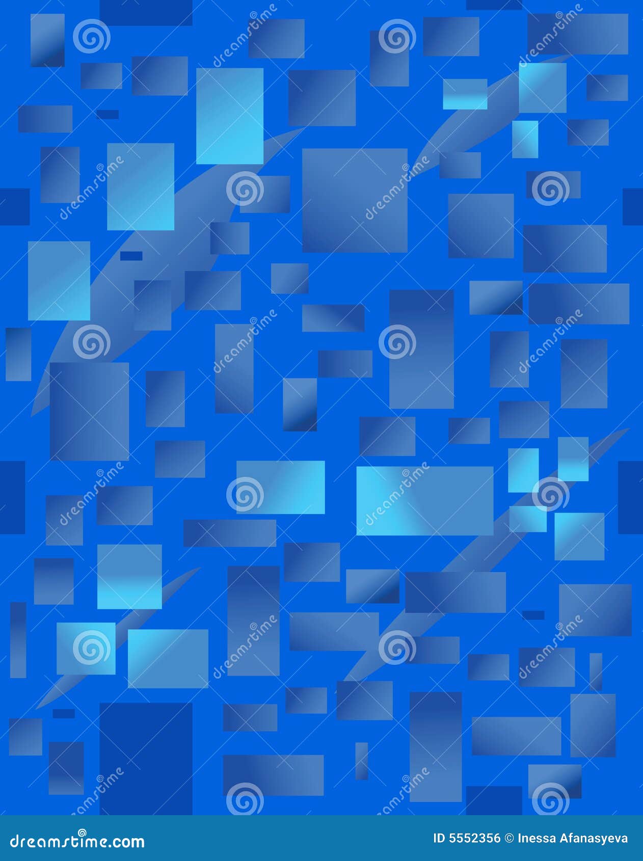 Fondo Con Los Rectangulars Azules. Ilustración Del Vector Ilustración ...