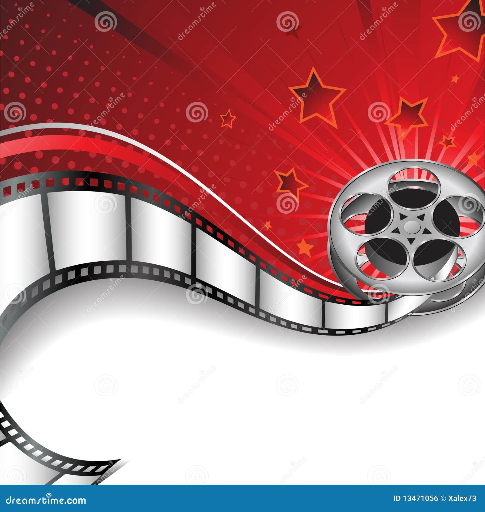 Fondo con motivos del cine ilustración del vector. Ilustración de cine ...