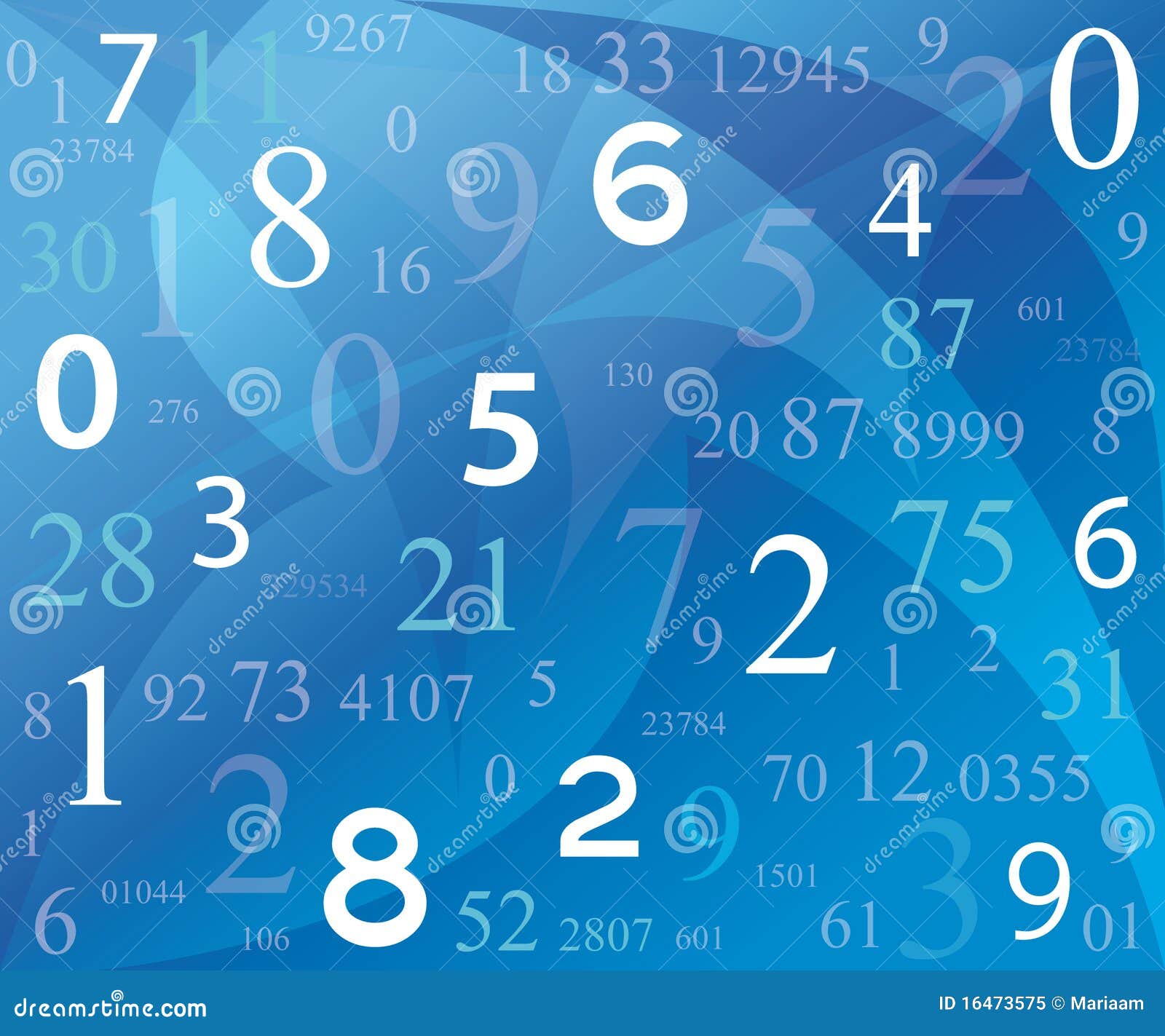 Fondo con números ilustración del vector. Ilustración de virtual - 16473575