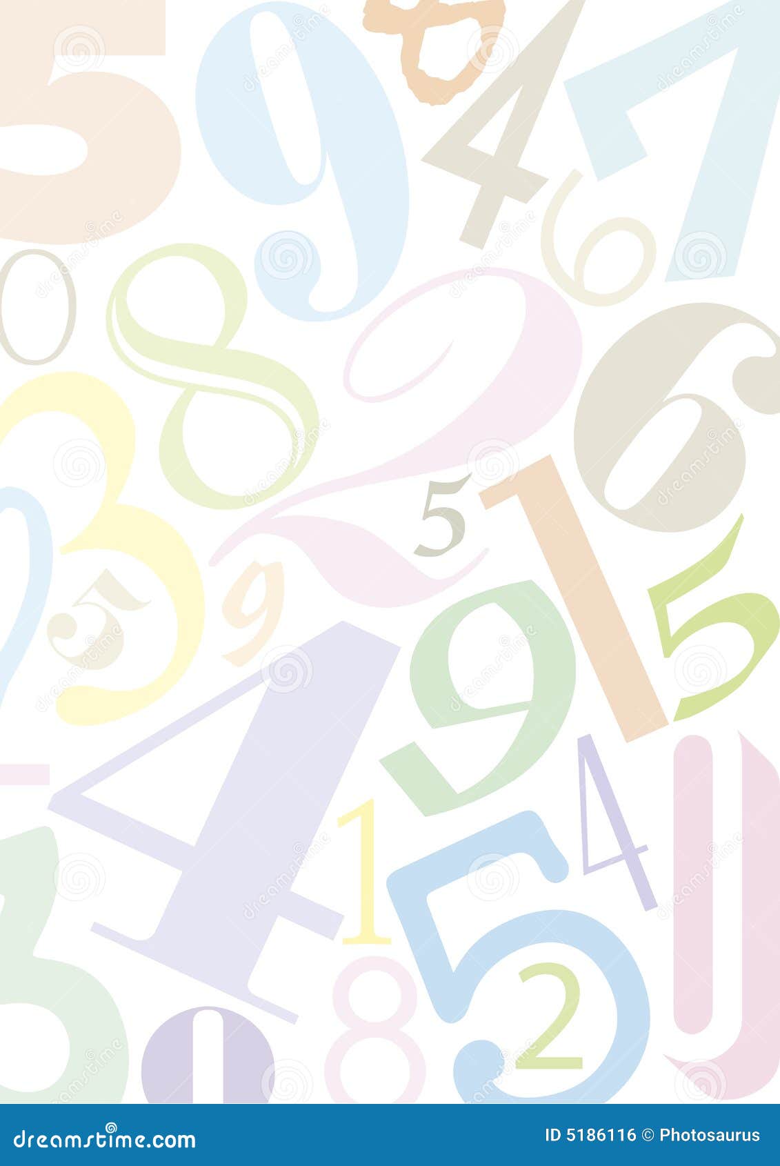 Fondo con números ilustración del vector. Ilustración de profundidad ...