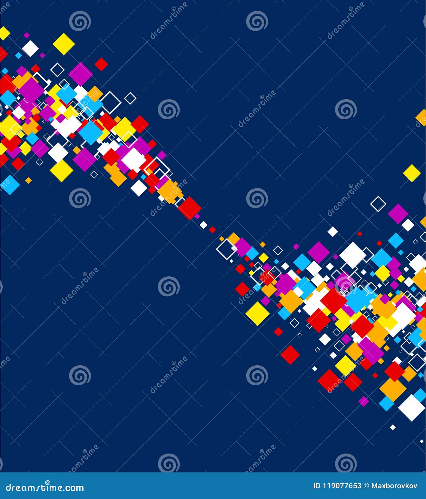 Fondo con rombos del color ilustración del vector. Ilustración de papel ...