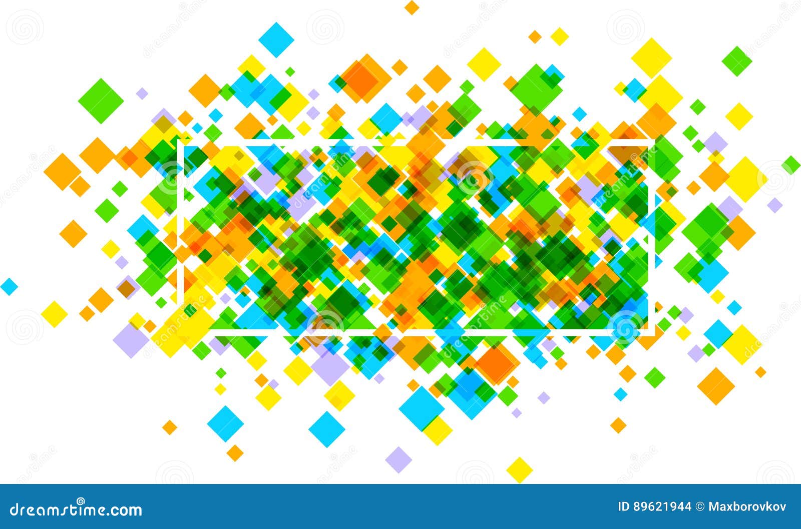 Fondo con rombos del color ilustración del vector. Ilustración de marco ...