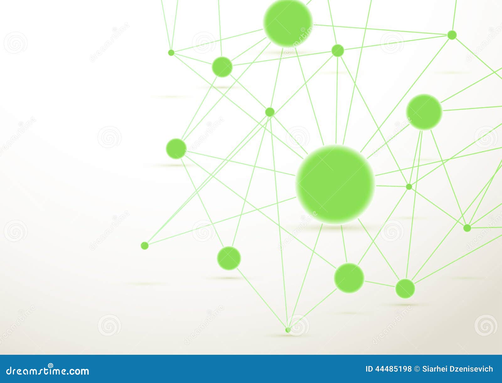 Fondo Conectado Verde Claro De Los Puntos Ilustración del Vector ...