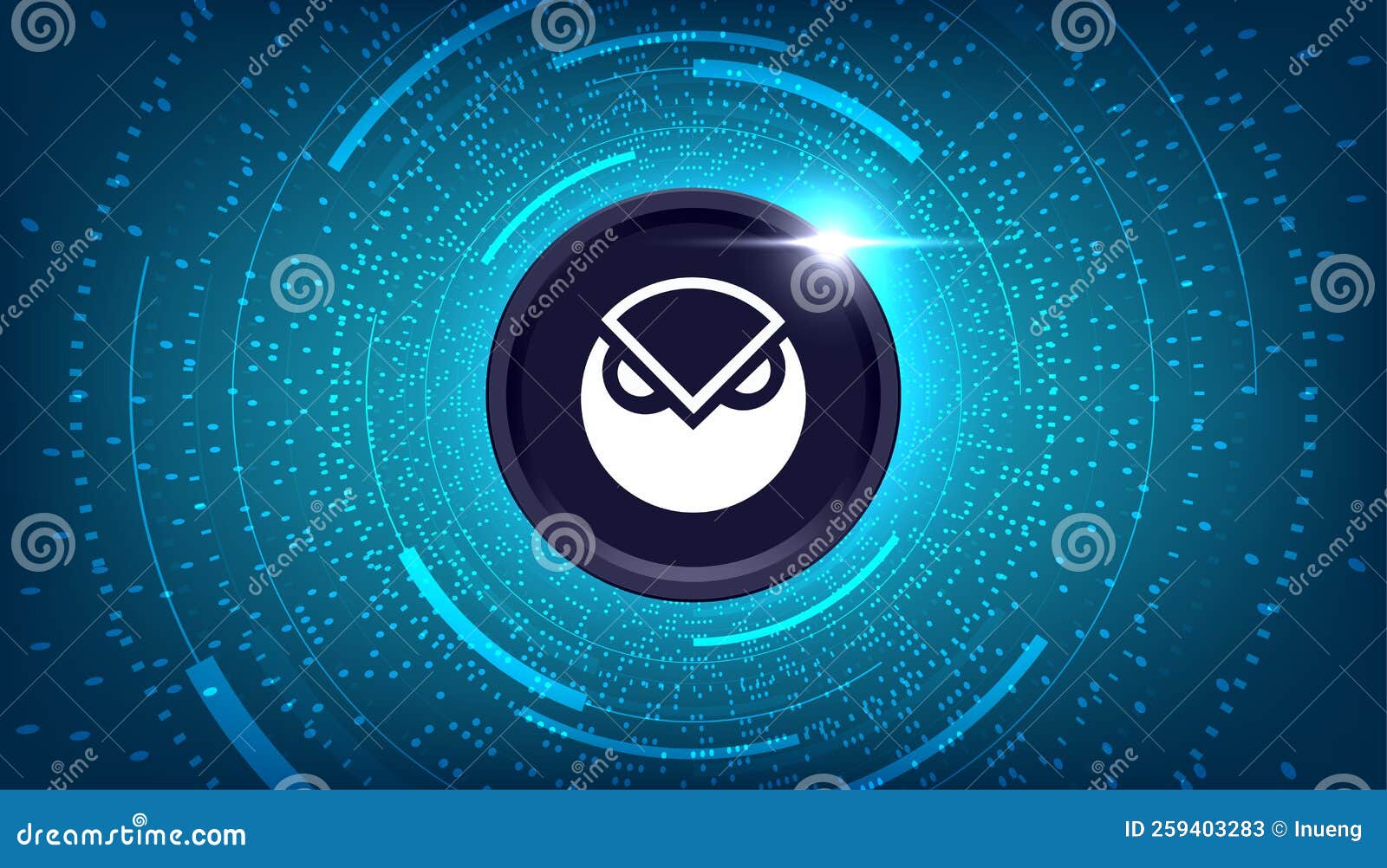 Fondo De Banner De Concepto De Criptodivisa De Gnosis Gno Coin ...