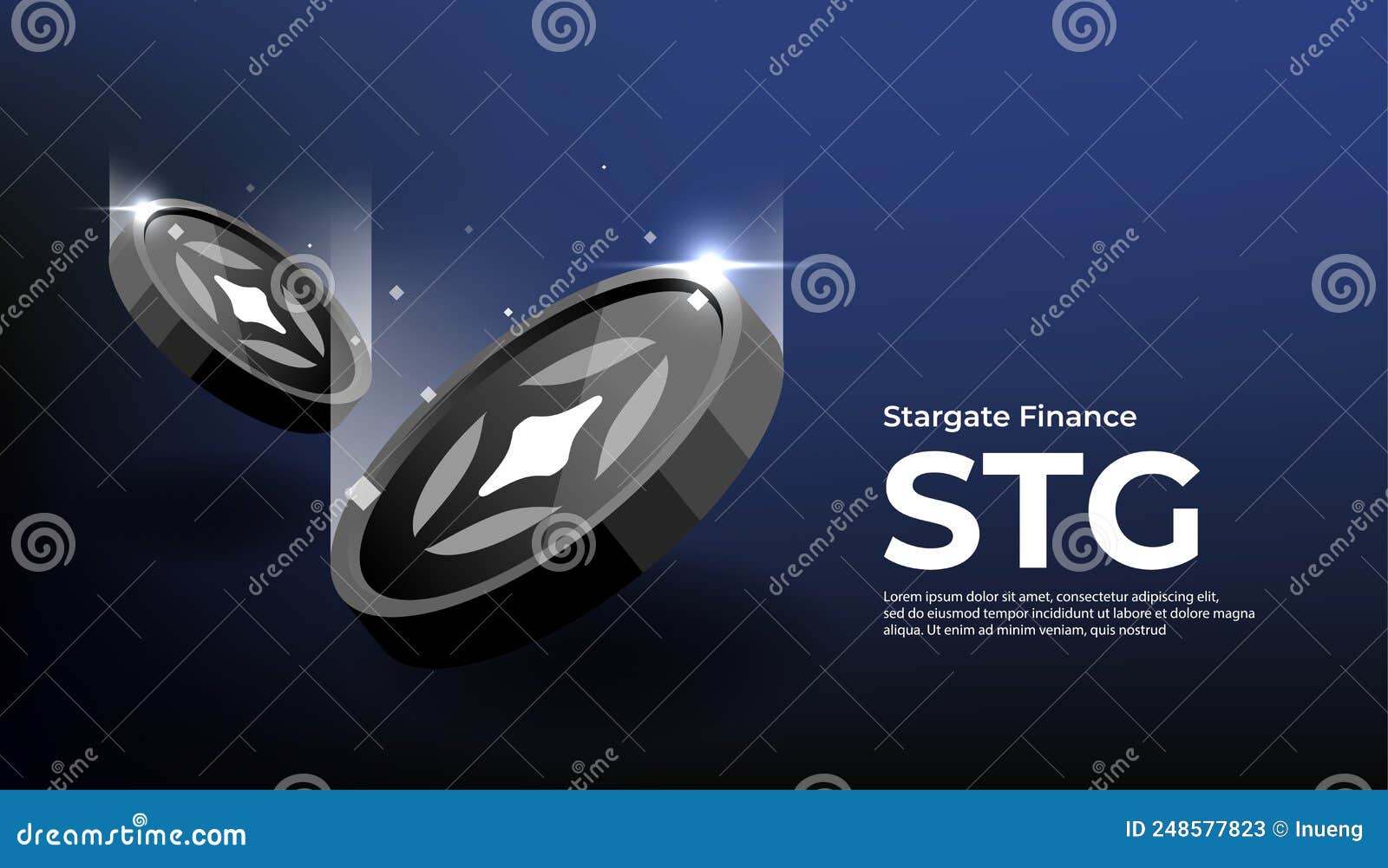 Fondo De Banner De Concepto De Criptodivisa De Moneda Stg Foto de ...