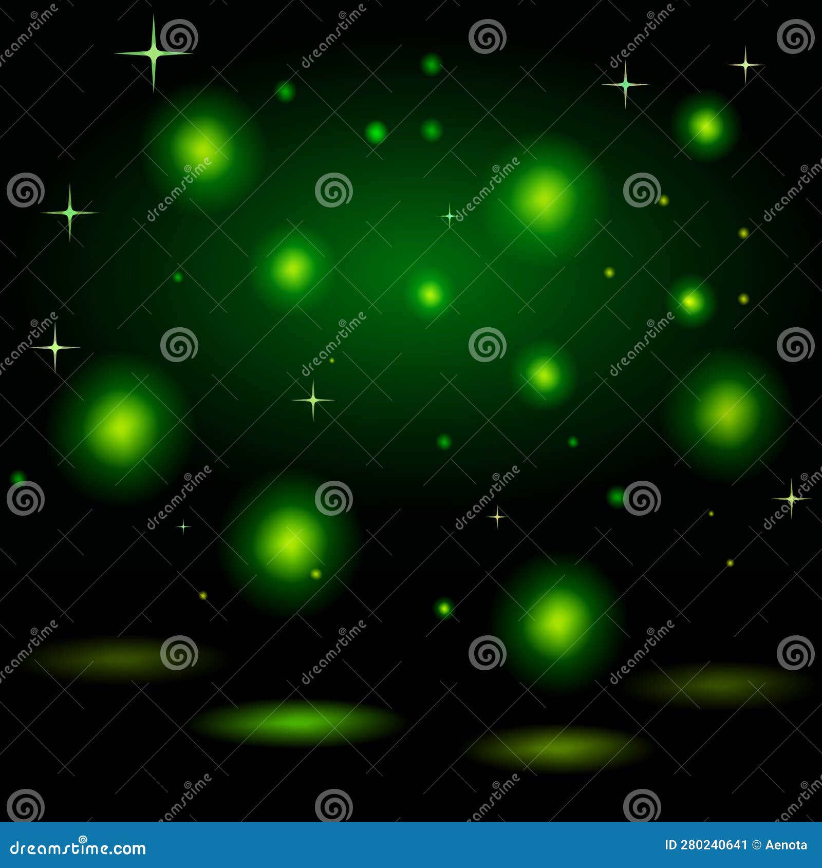 Fondo De Brillo Verde Vectorial Ilustración del Vector - Ilustración de ...