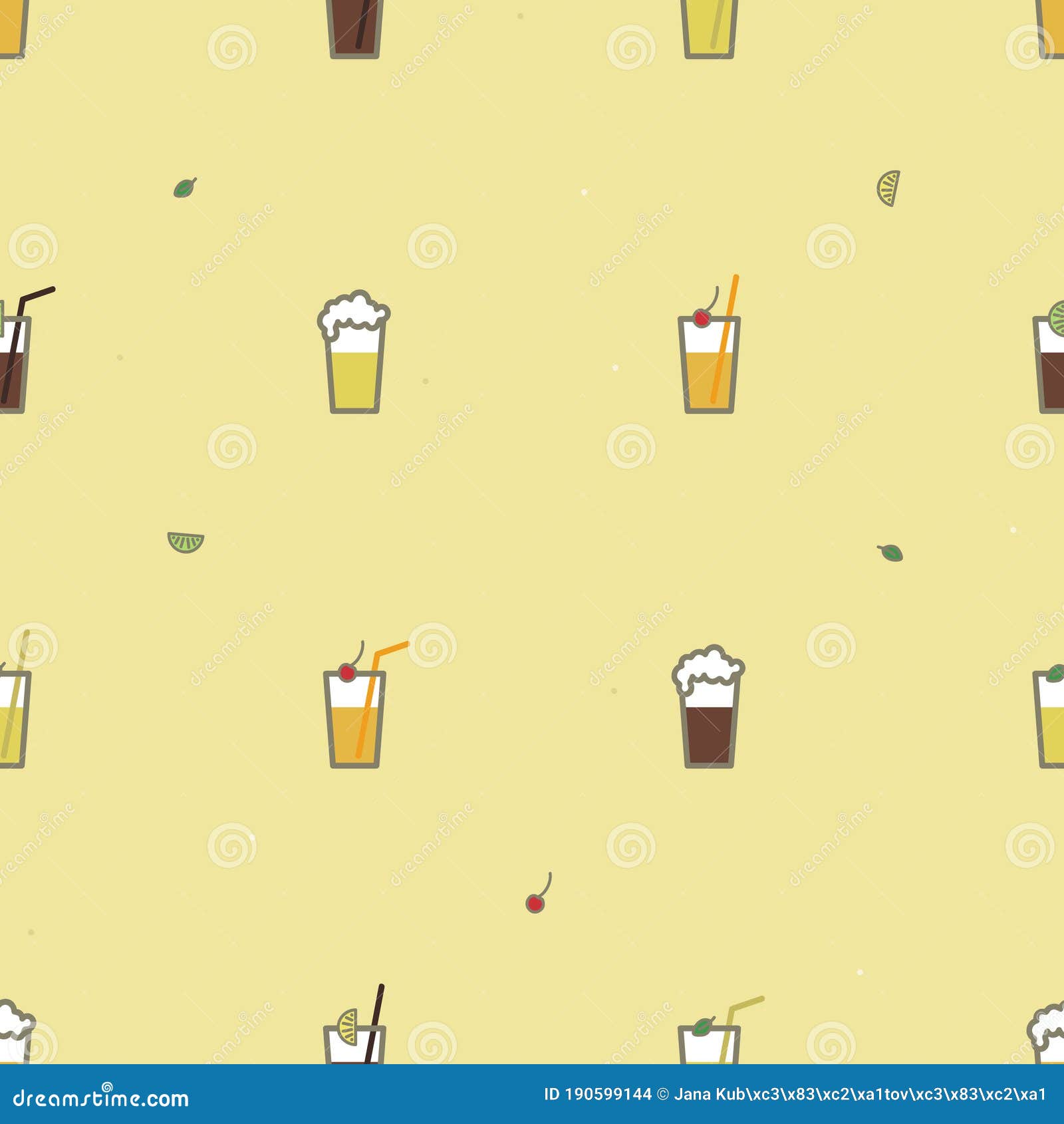 Fondo De Cerveza Y Refrescos Ilustración del Vector - Ilustración de ...