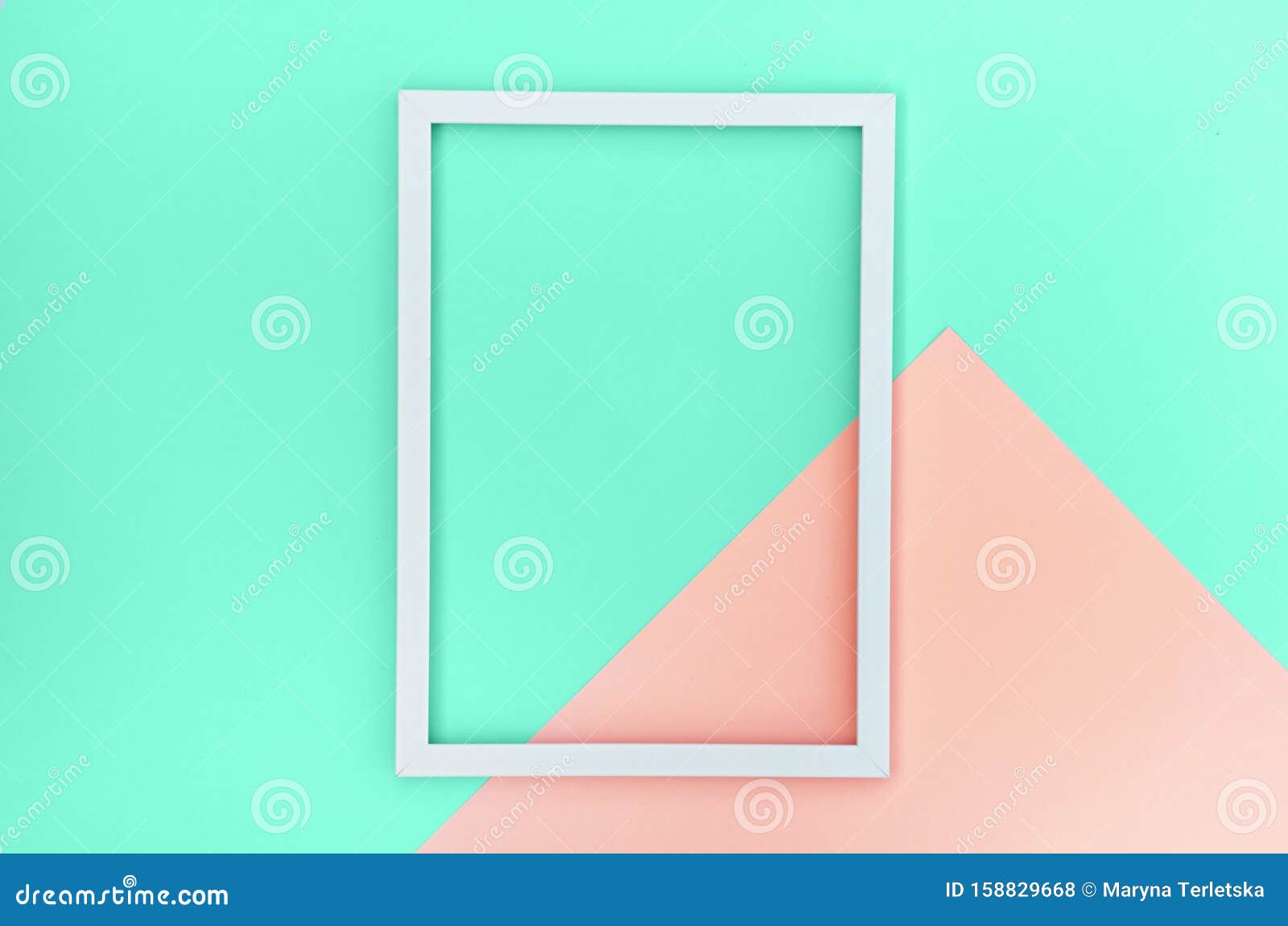 Fondo De Color De Contraste Con Marco Blanco Foto de archivo - Imagen ...