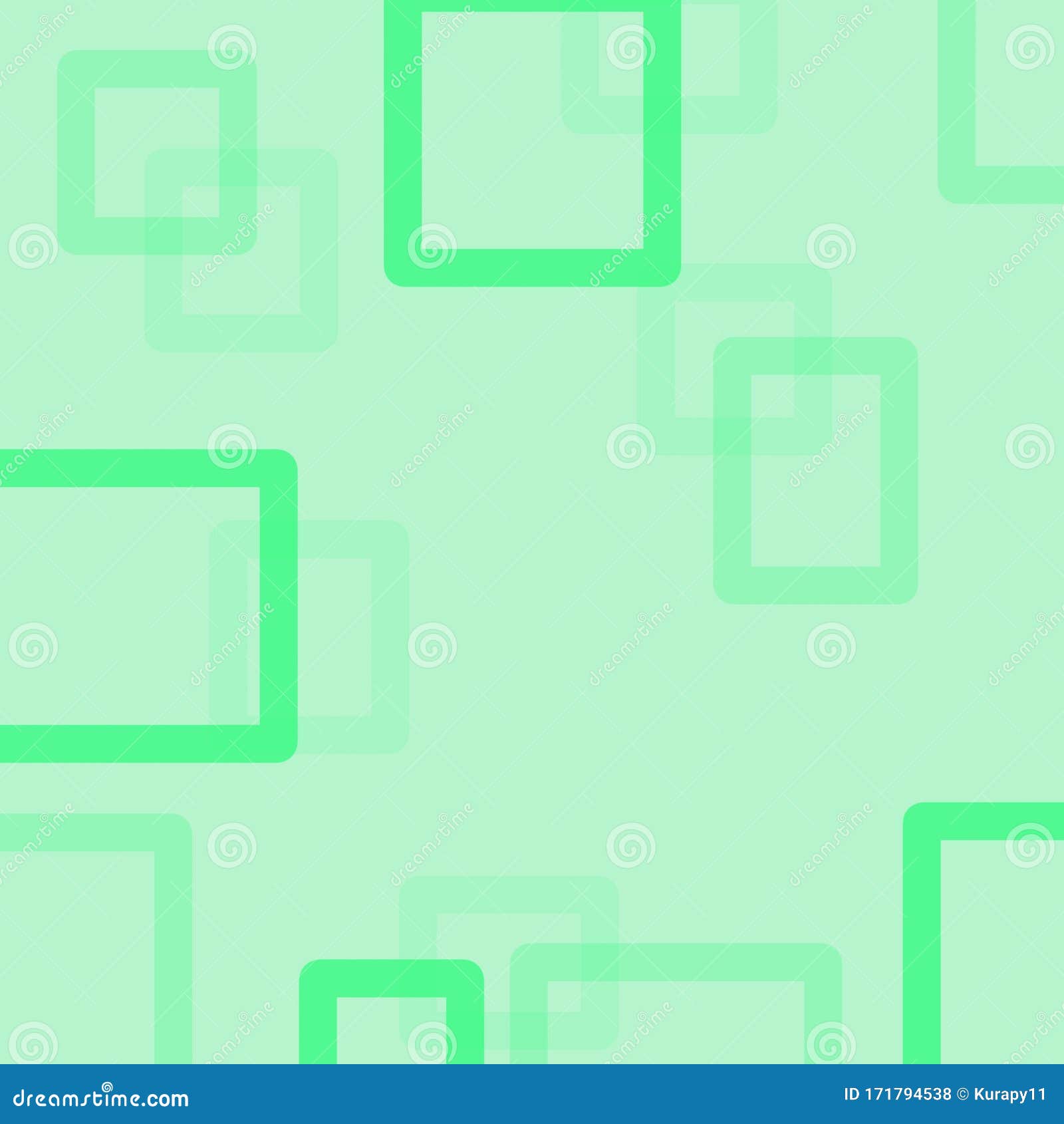 Fondo De Cuadrado Abstracto Con Color Verde Stock de ilustración ...