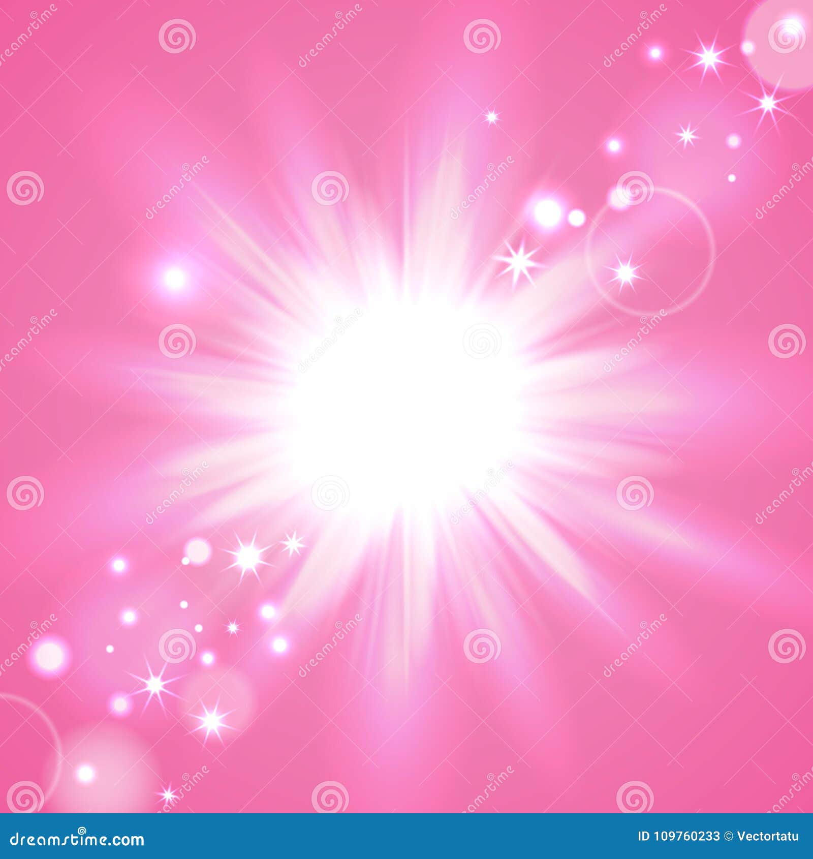 Fondo De Destello Rosado Del Starburst Ilustración del Vector ...