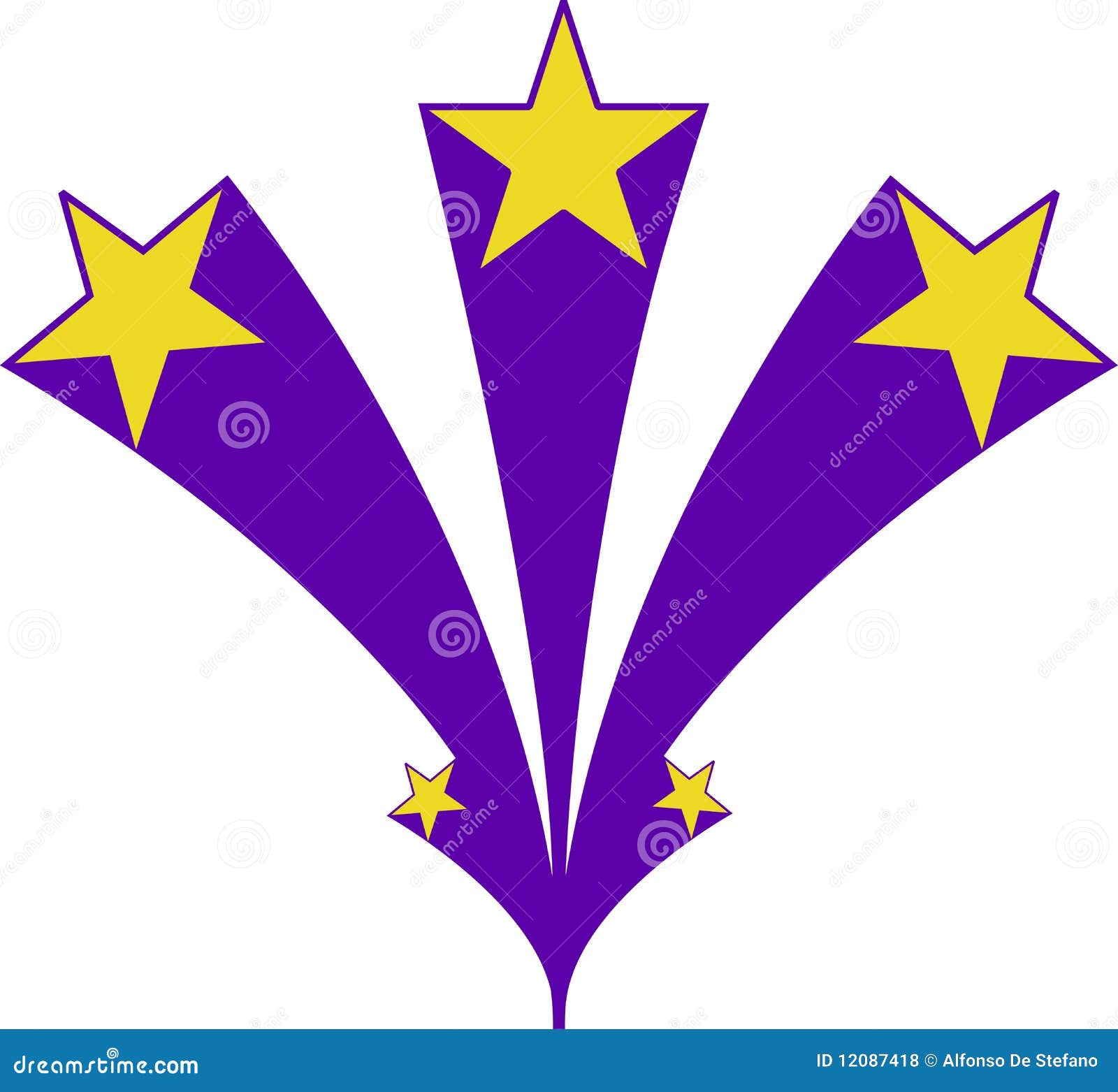 Fondo de estrellas moradas stock de ilustración. Ilustración de banner ...