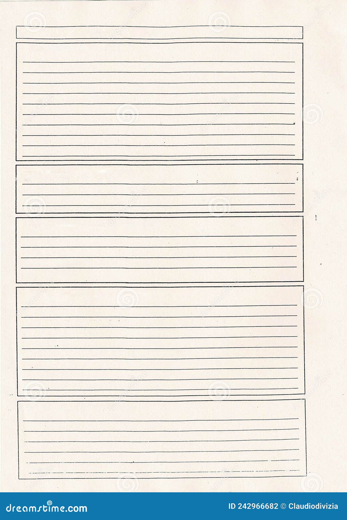 Fondo De Formulario De Papel En Blanco Stock de ilustración ...