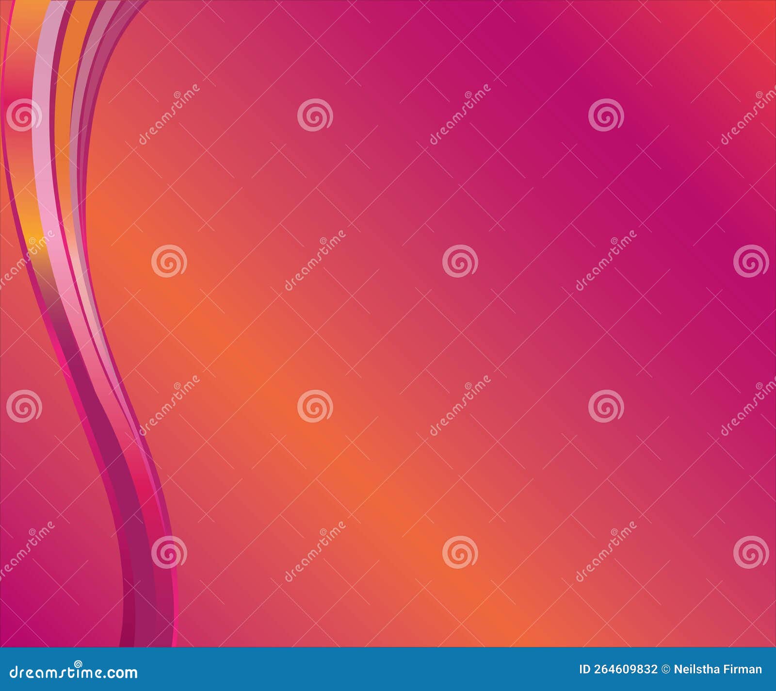 Fondo De Gradiente Morado De Naranja Festivo Con Olas Ilustración del ...