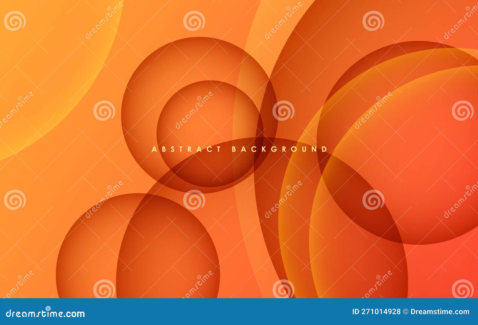 Fondo De Gradiente Naranja De Capas De Círculo 3d Abstractas ...