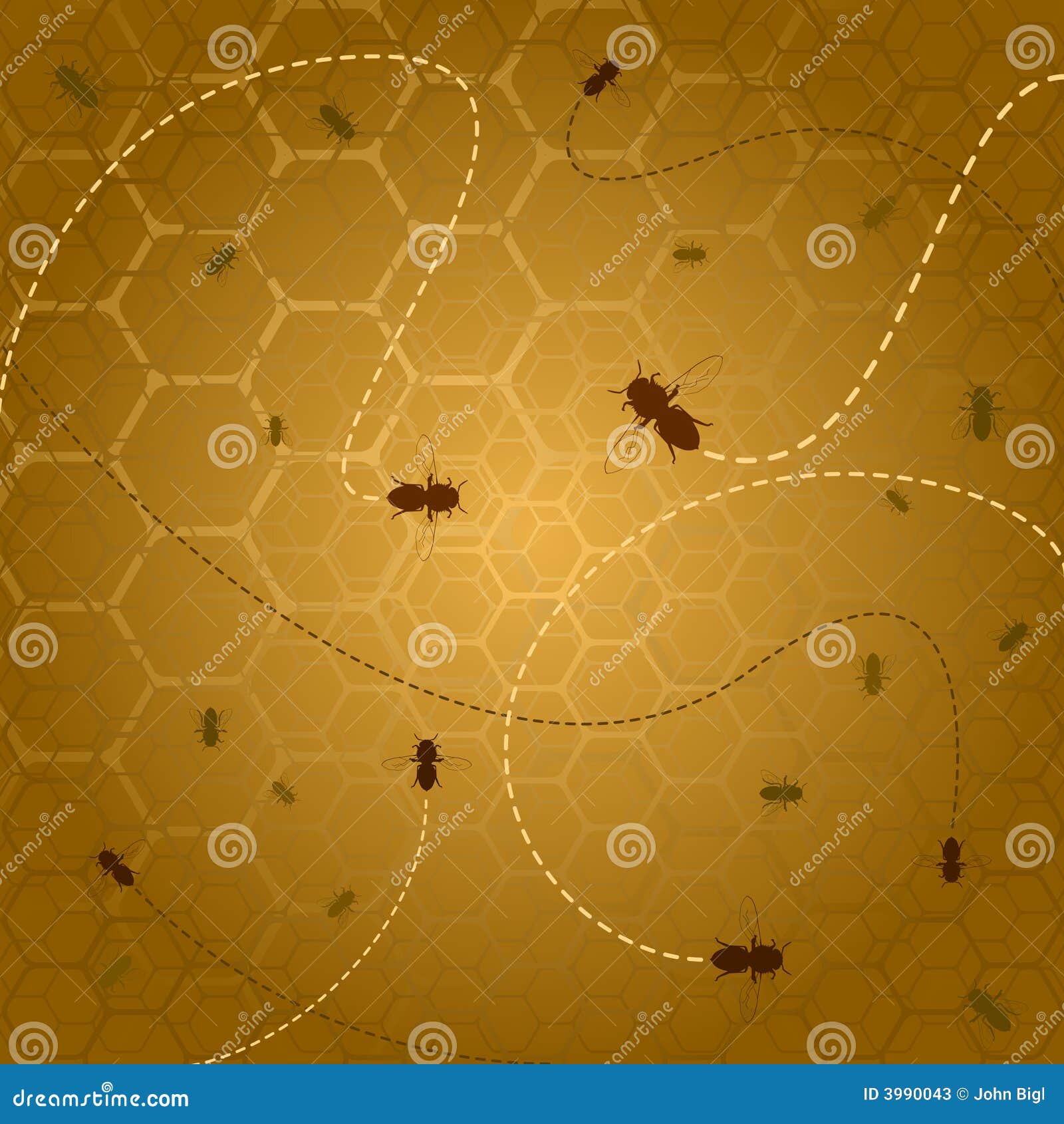 Fondo de la colmena ilustración del vector. Ilustración de miel - 3990043