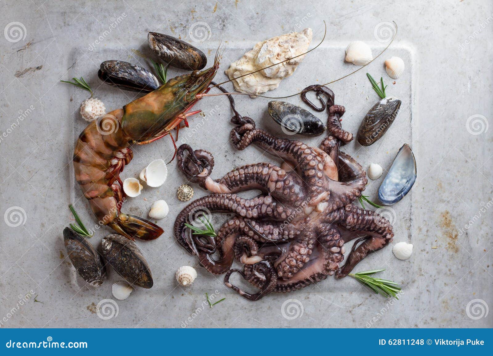 Fondo De La Comida Con Los Mariscos Foto de archivo - Imagen de cena ...