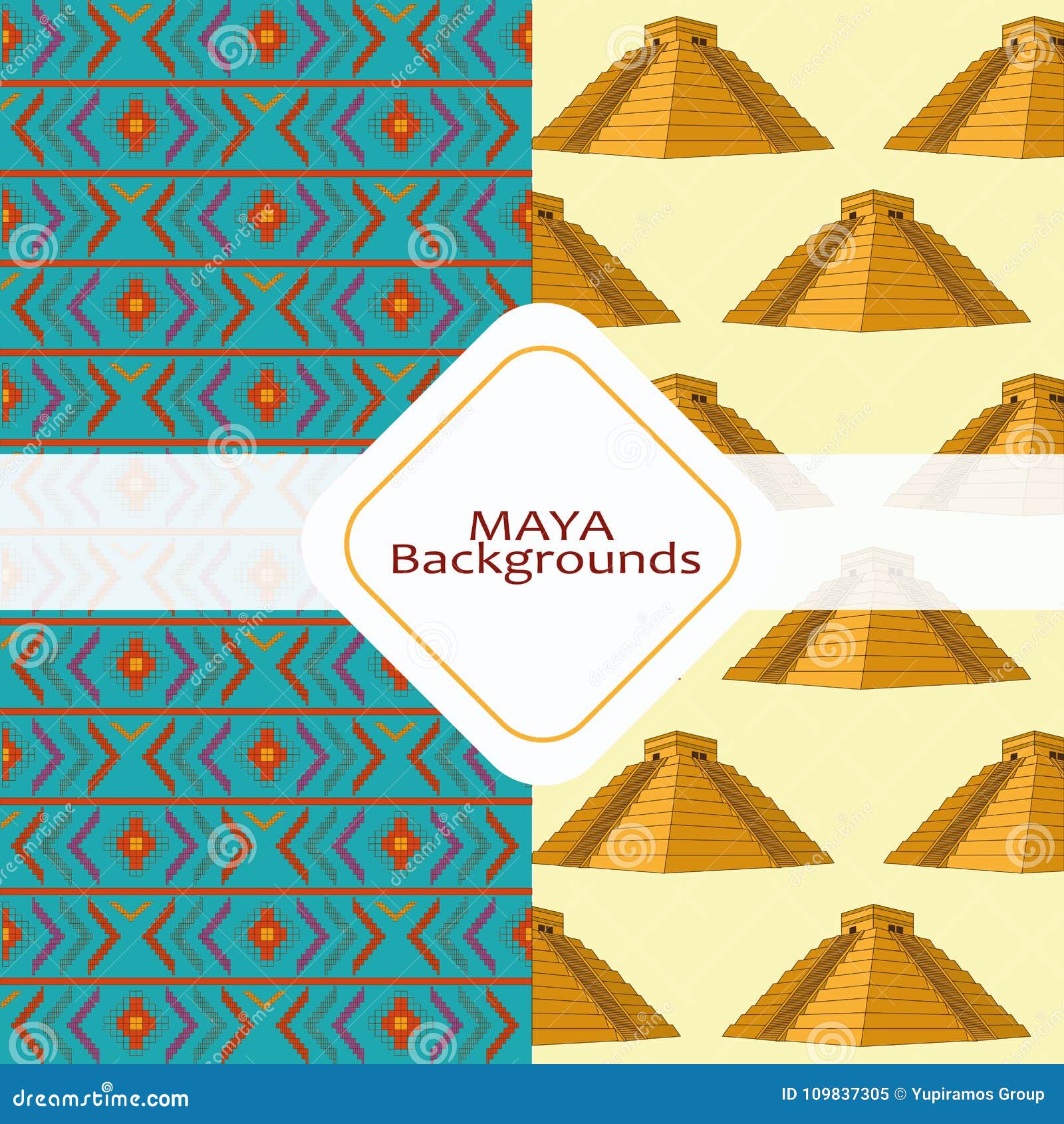Fondo De La Cultura Del Maya Ilustración del Vector - Ilustración de ...
