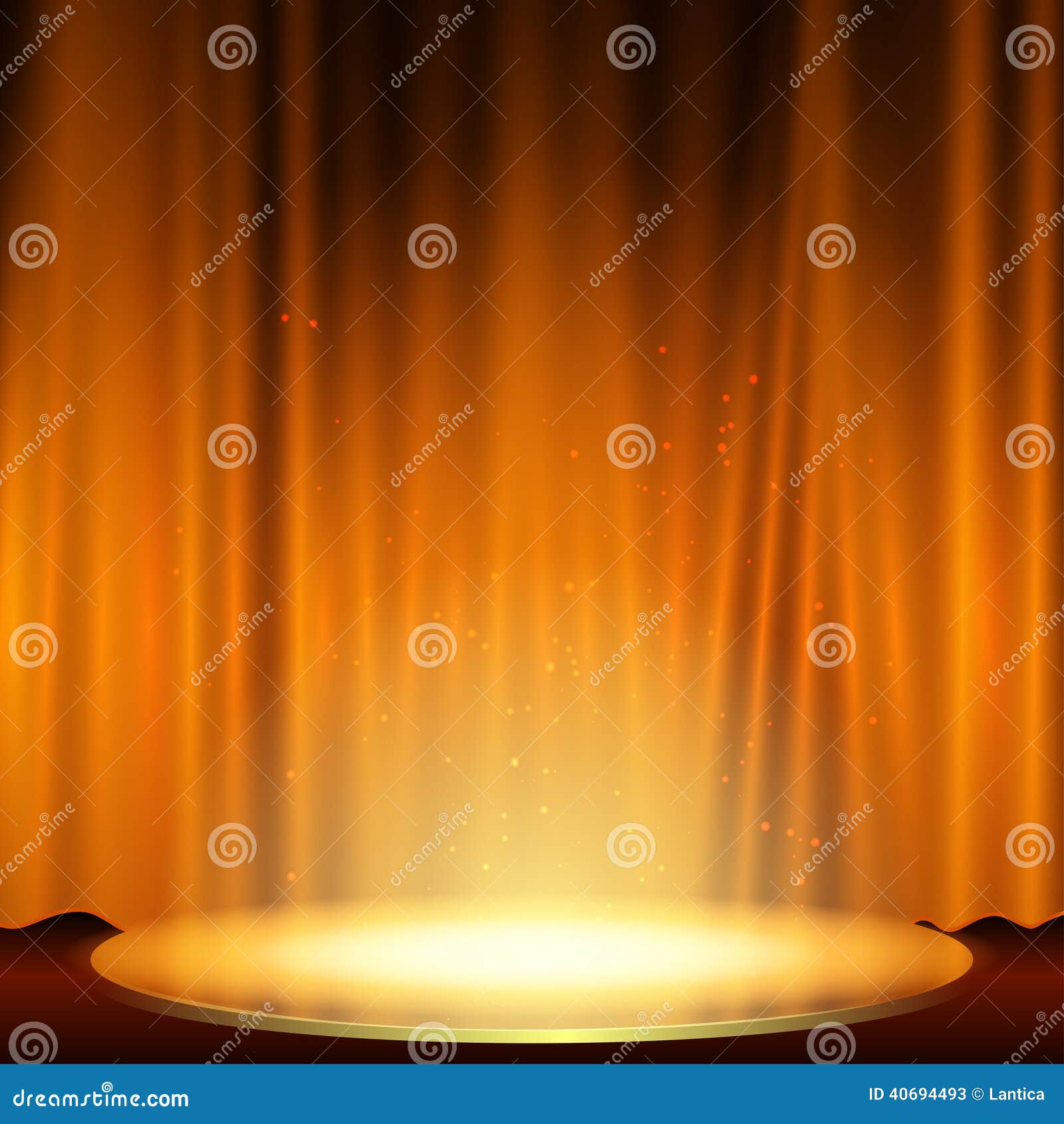 Fondo De La Escena Del Efecto Del Proyector Stock de ilustración ...