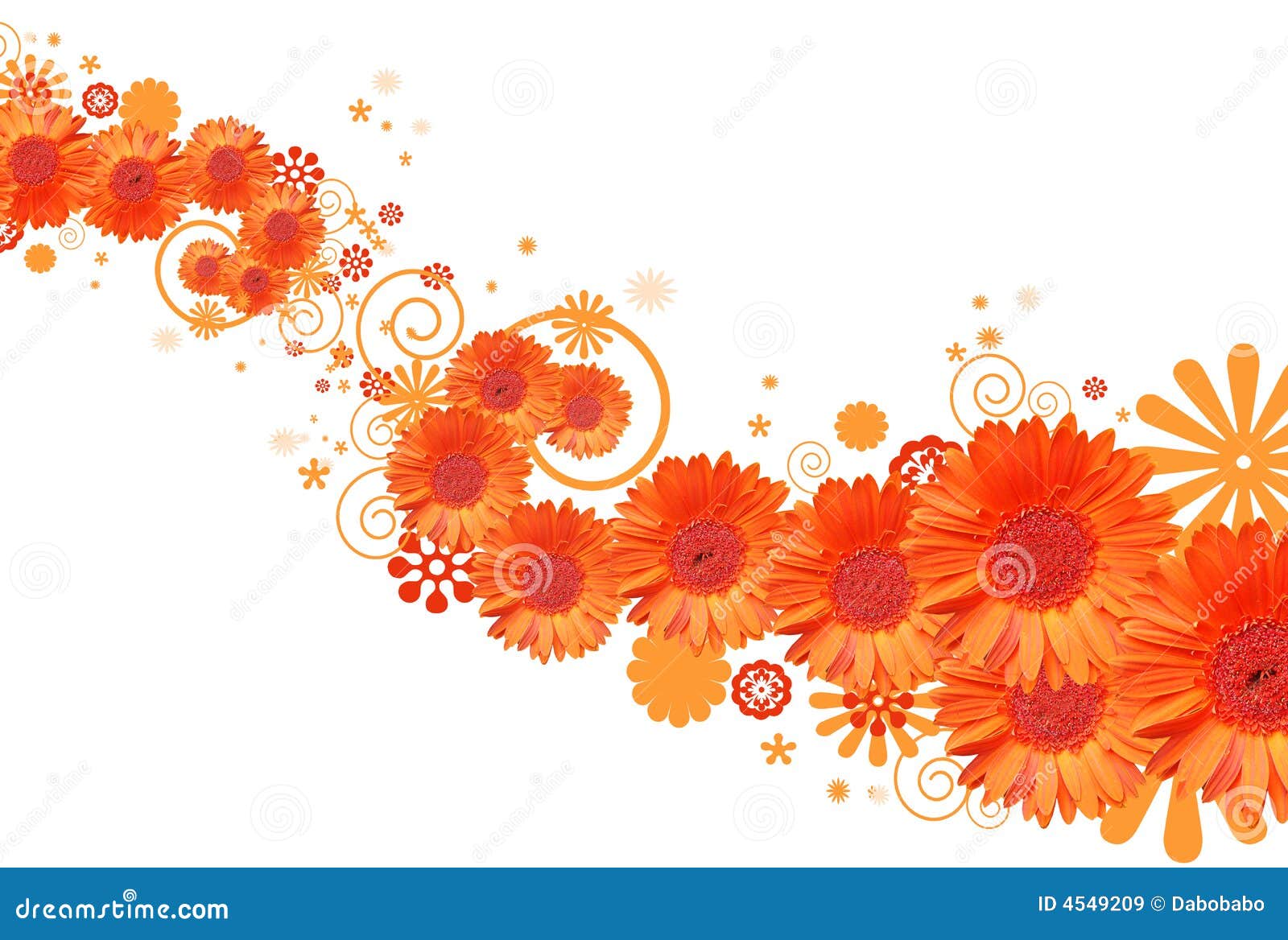 Fondo De La Margarita Del Gerbera Stock de ilustración - Ilustración de ...