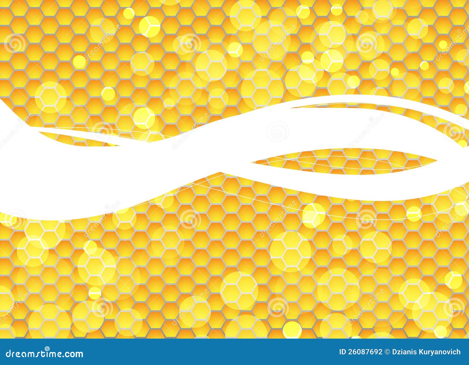 Fondo De La Miel Del Vector Ilustración del Vector - Ilustración de ...