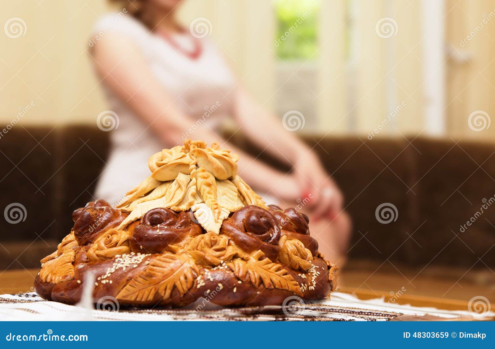 Fondo de la novia del pan imagen de archivo. Imagen de comida - 48303659