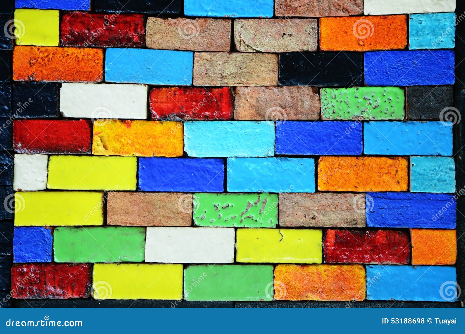 Fondo De La Pared De Ladrillo Del Color Foto de archivo - Imagen de ...