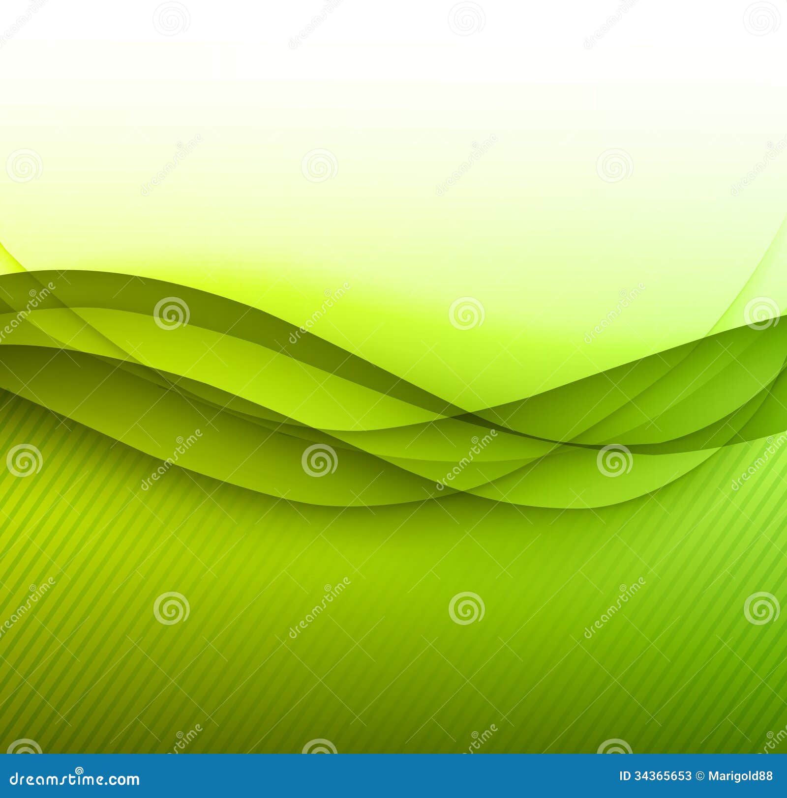 Fondo de las Líneas Verdes ilustración del vector. Ilustración de curva ...