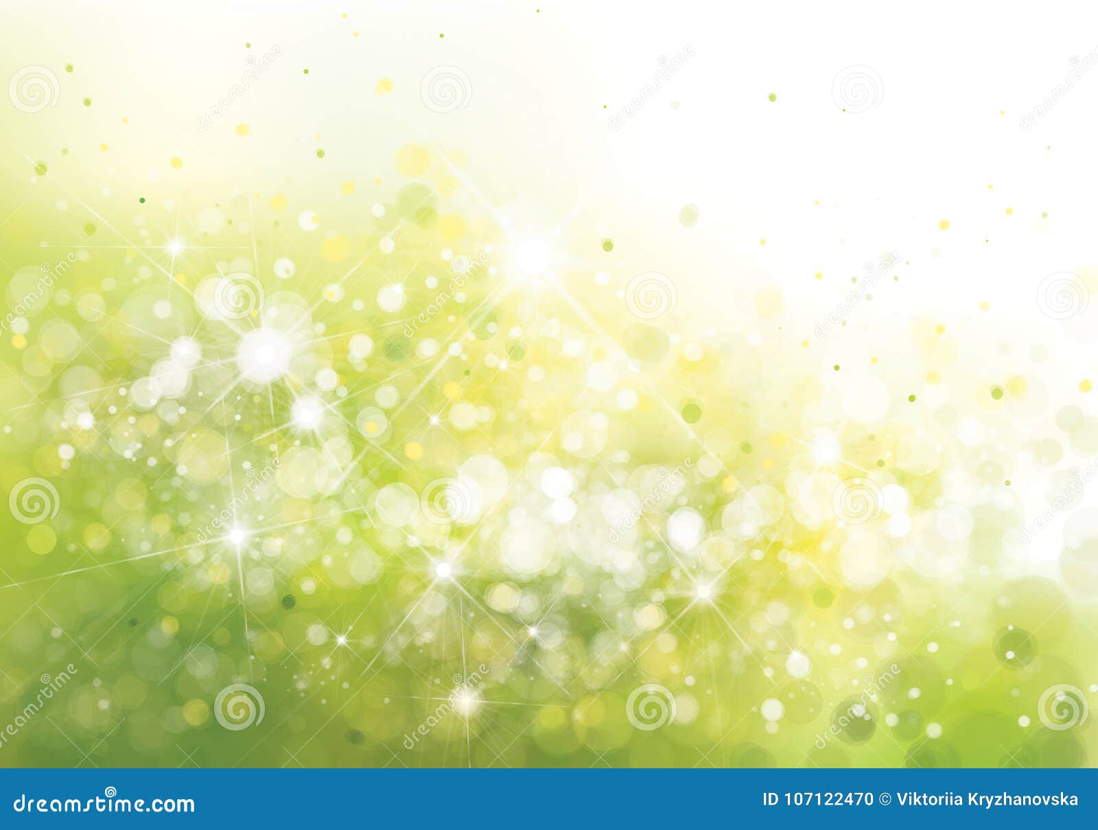 Fondo De Las Luces Verdes Del Vector Ilustración del Vector ...