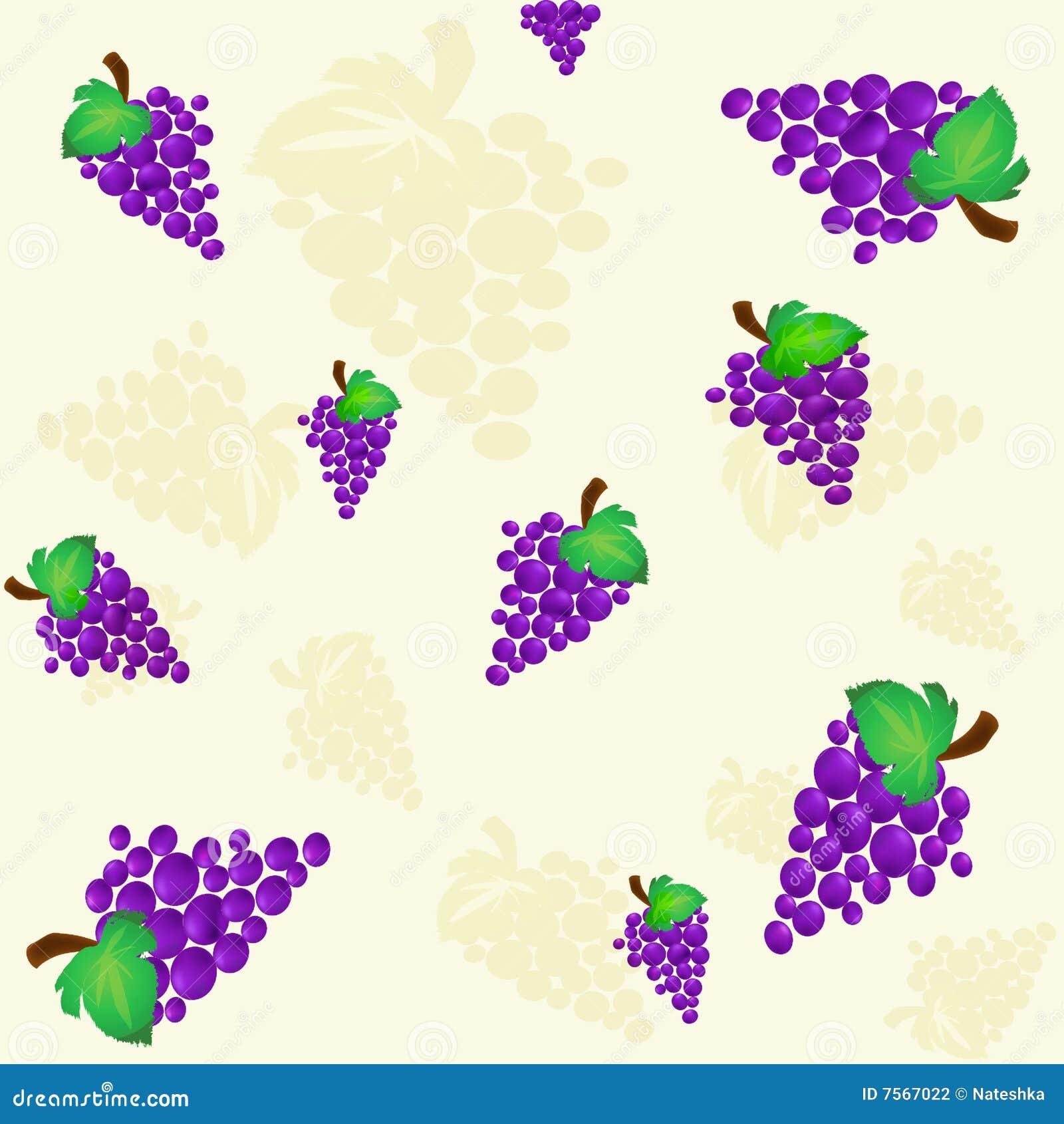 Fondo de las uvas ilustración del vector. Ilustración de belleza - 7567022