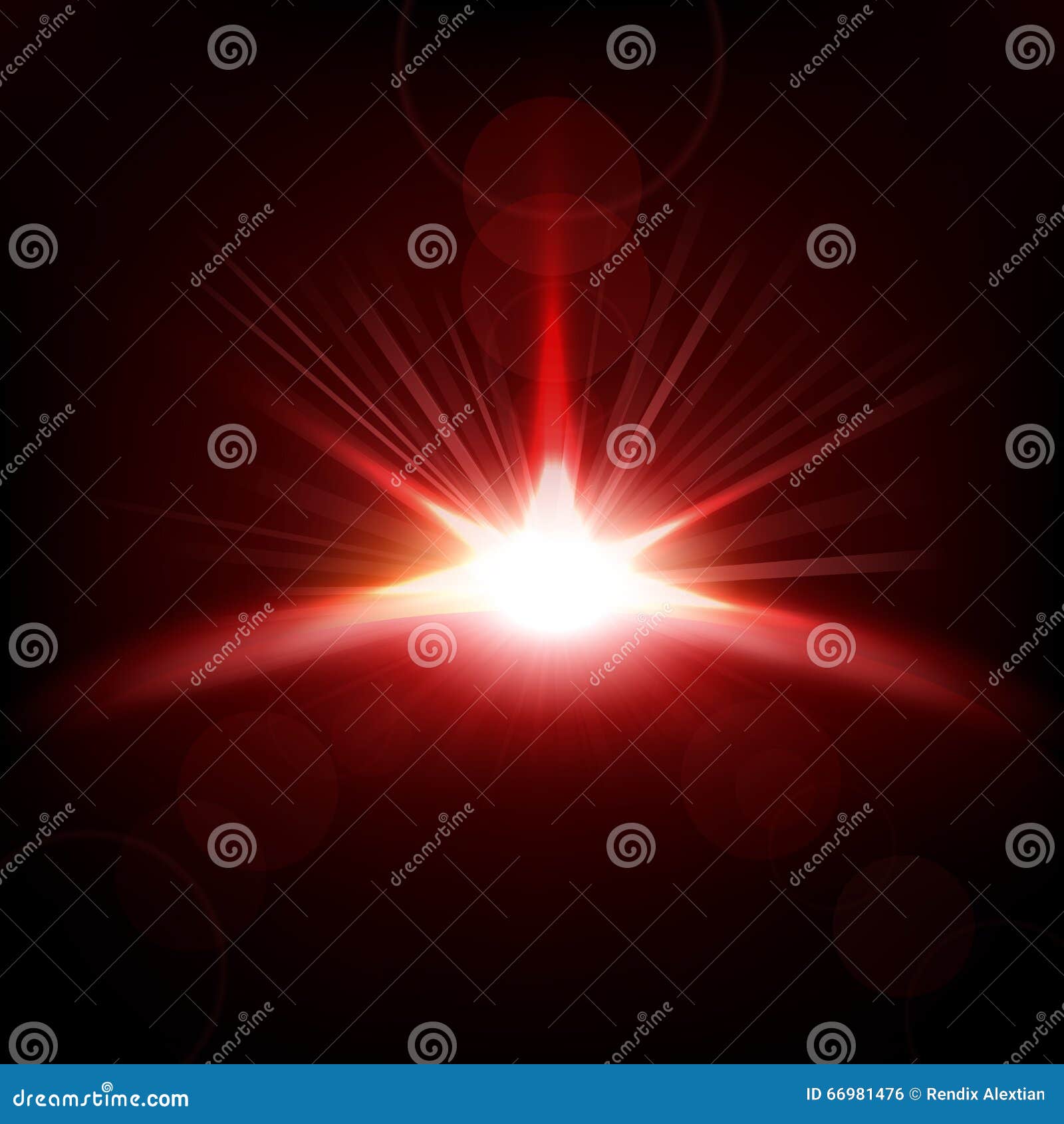 Fondo De Levantamiento De Los Rayos Rojos Ilustración del Vector ...