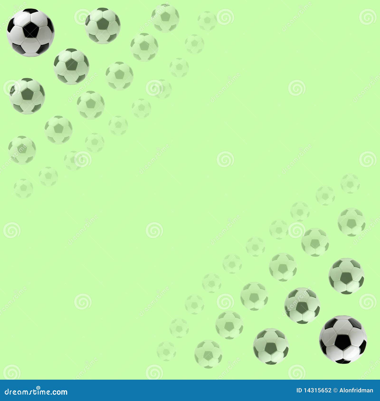 Fondo De Los Balones De Fútbol Stock de ilustración - Ilustración de ...