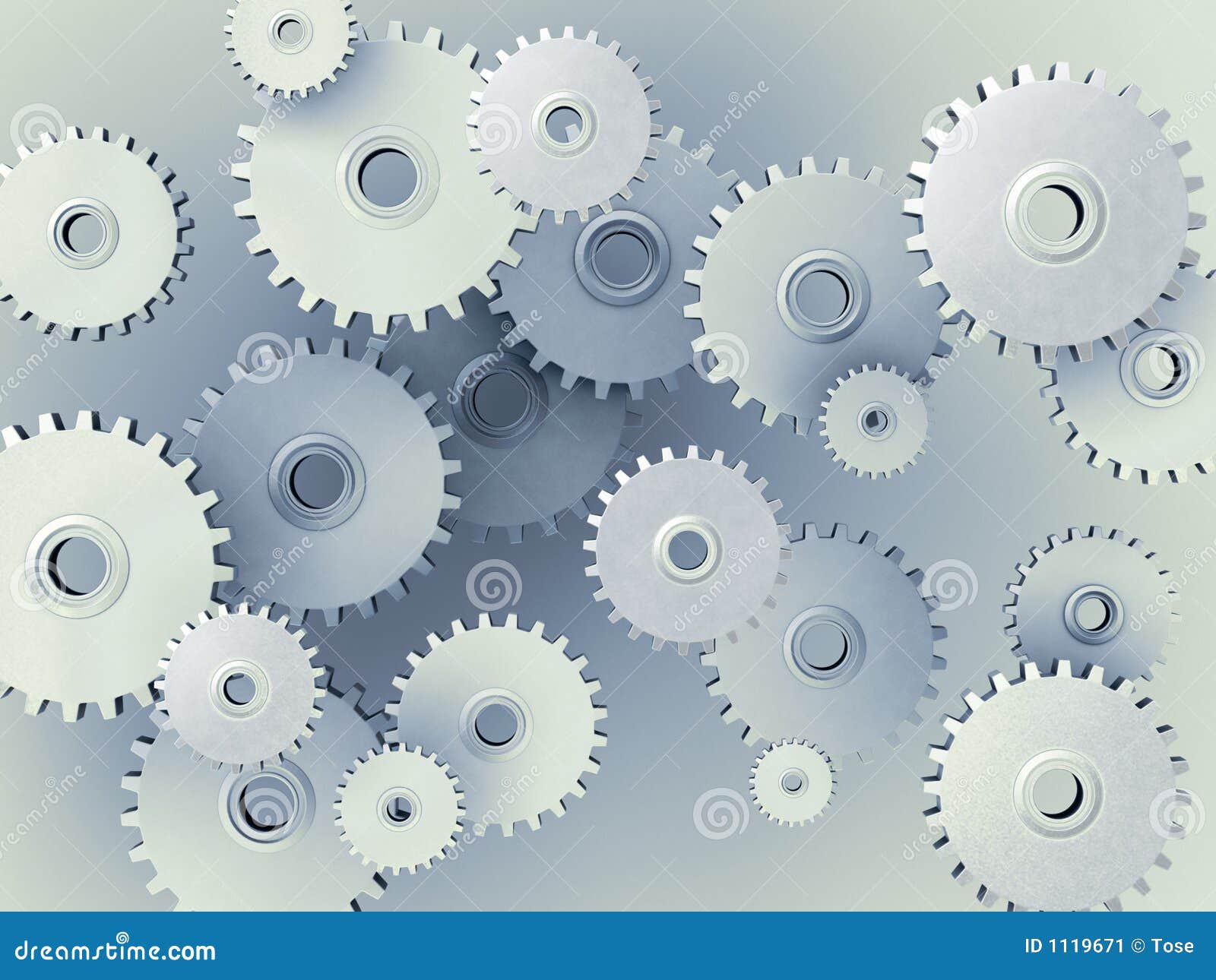 Fondo de los engranajes 3D stock de ilustración. Ilustración de ...