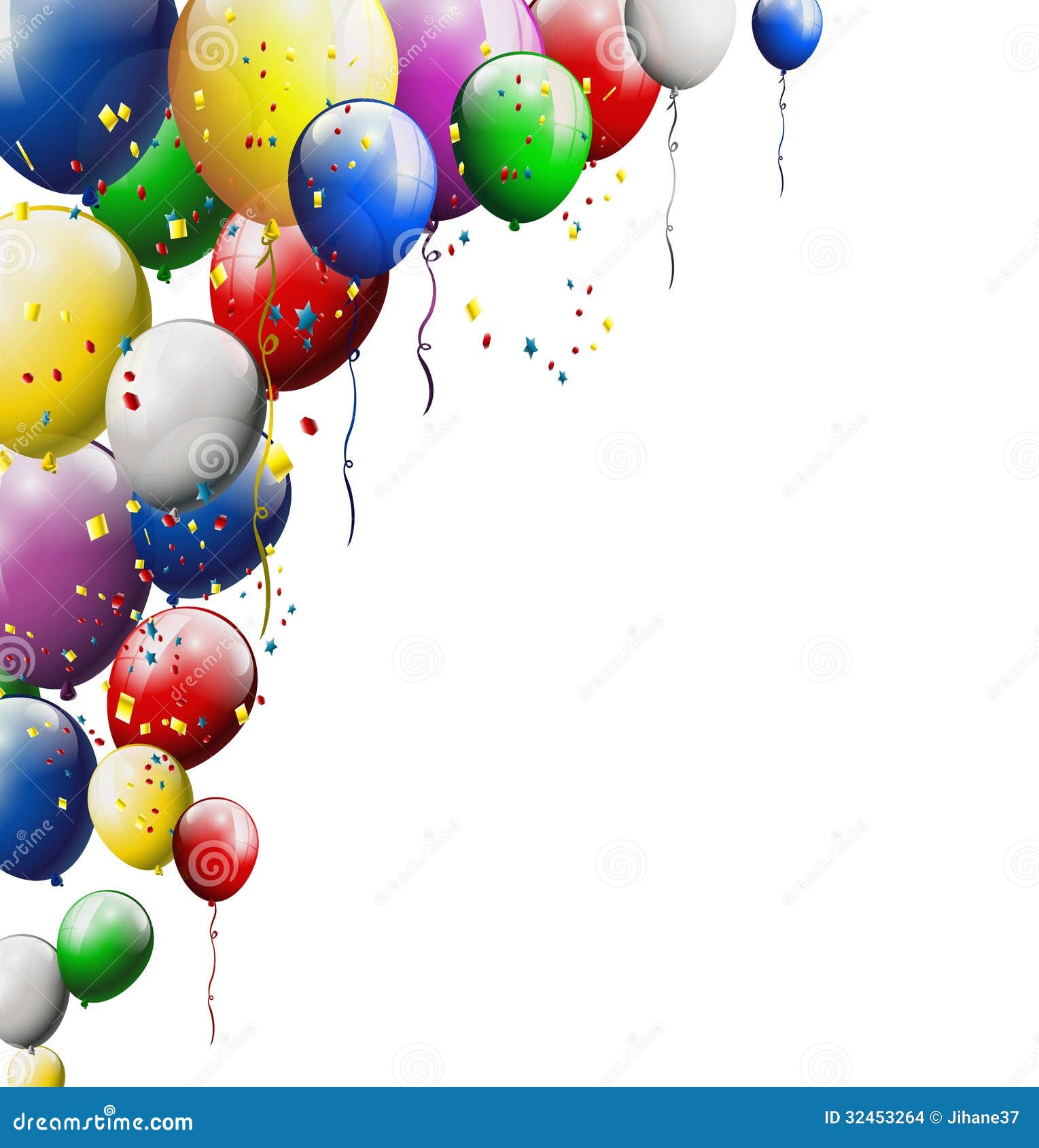 Fondo de los globos para usted diseño