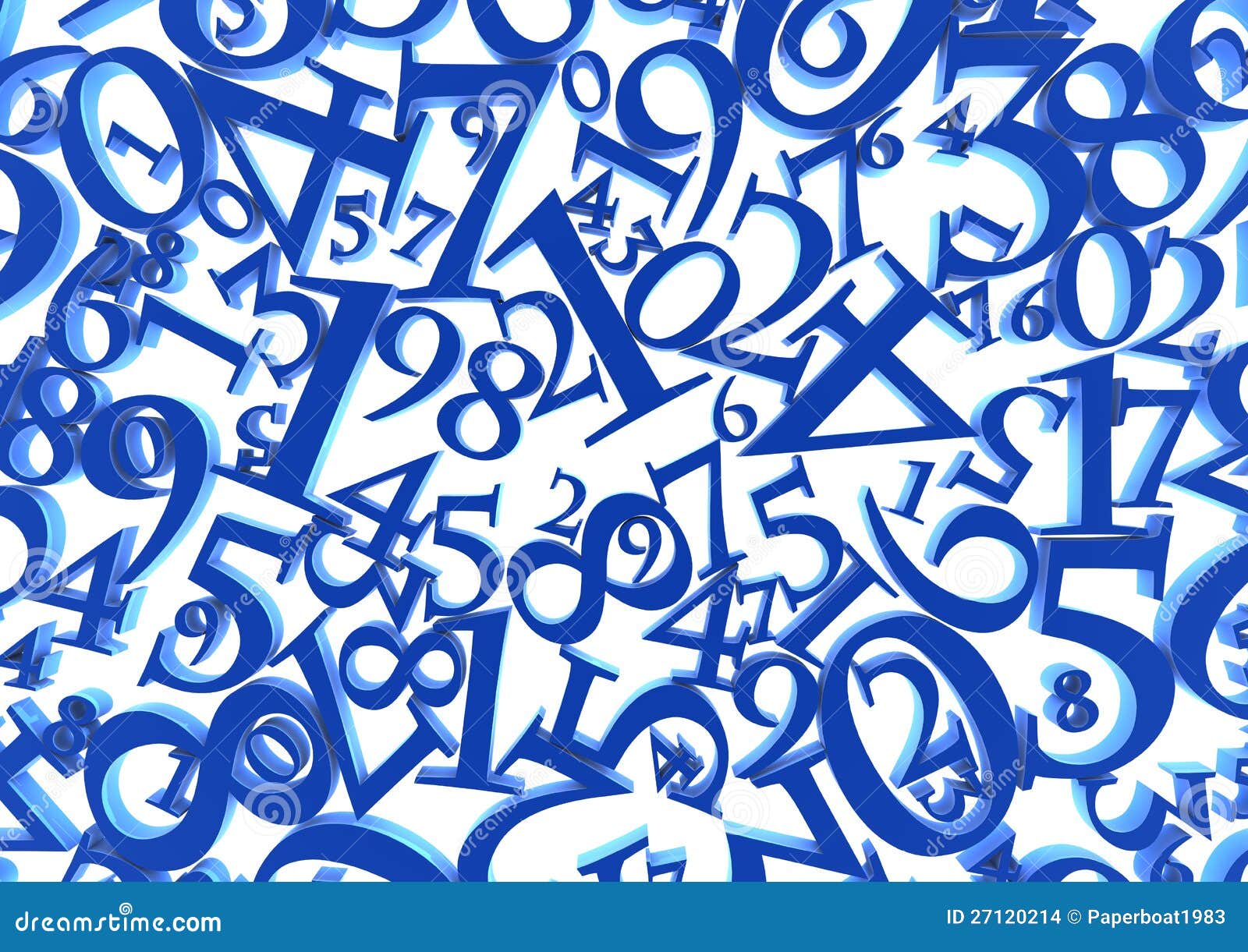 Fondo De Los Números Abstractos Stock de ilustración - Ilustración de ...