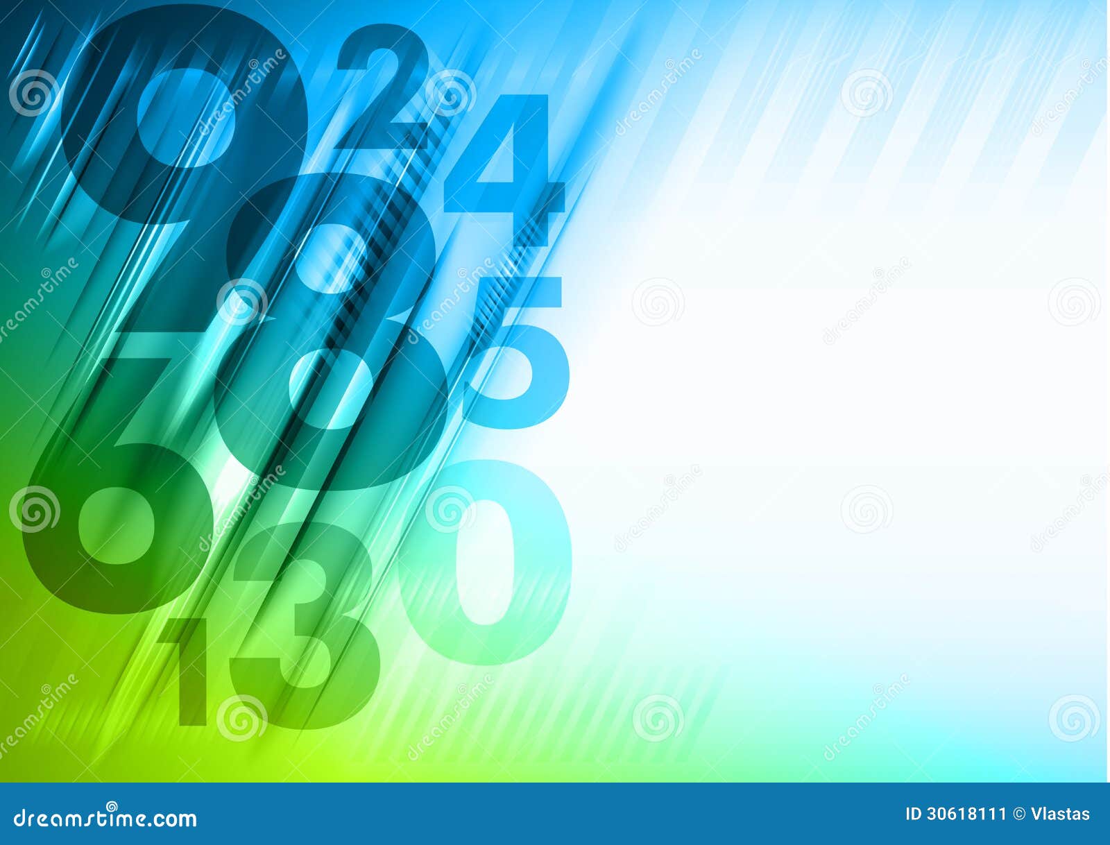 Fondo De Los Números Abstractos Ilustración del Vector - Ilustración de ...