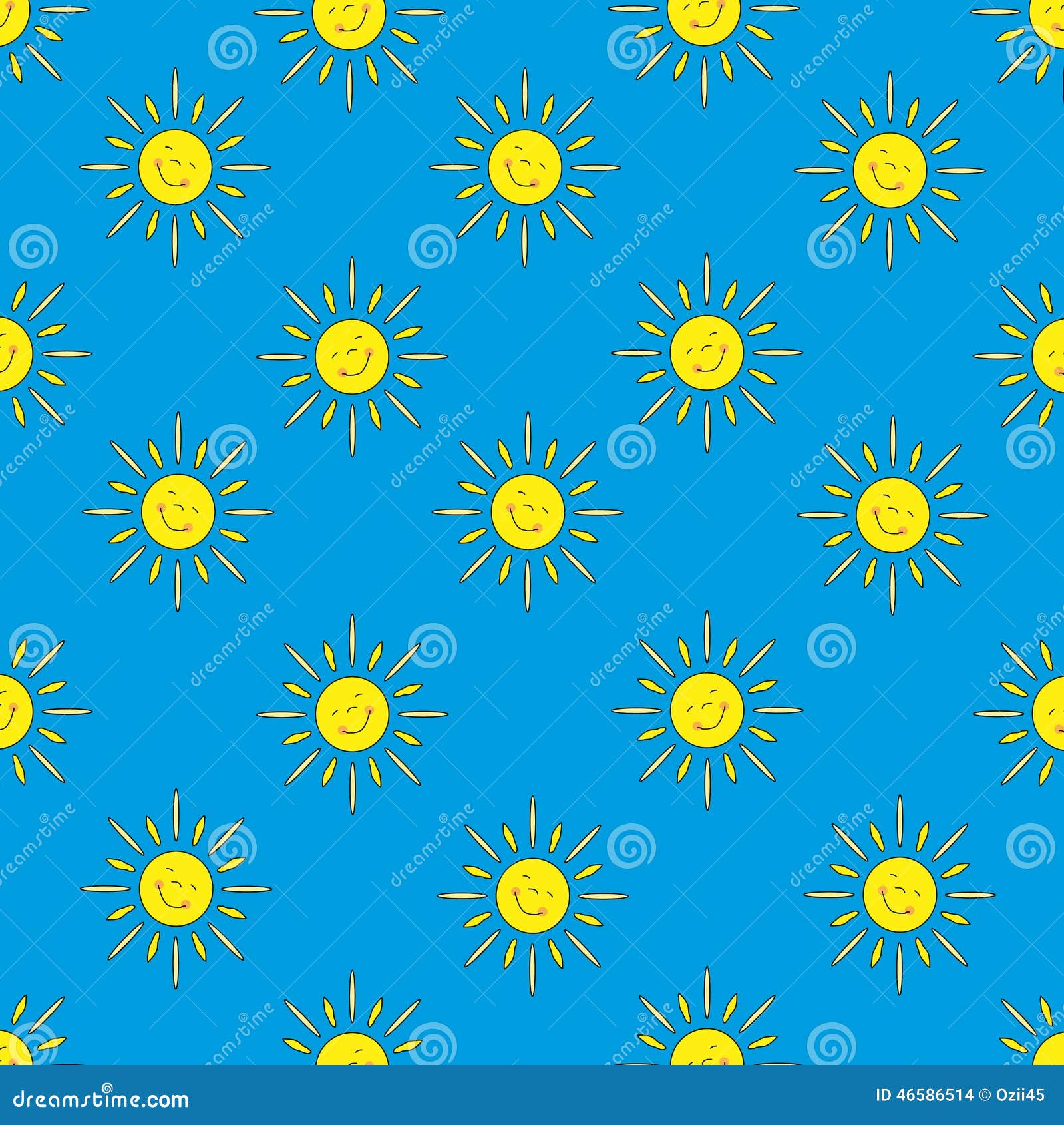 Fondo De Los Soles (azules) Ilustración del Vector - Ilustración de ...