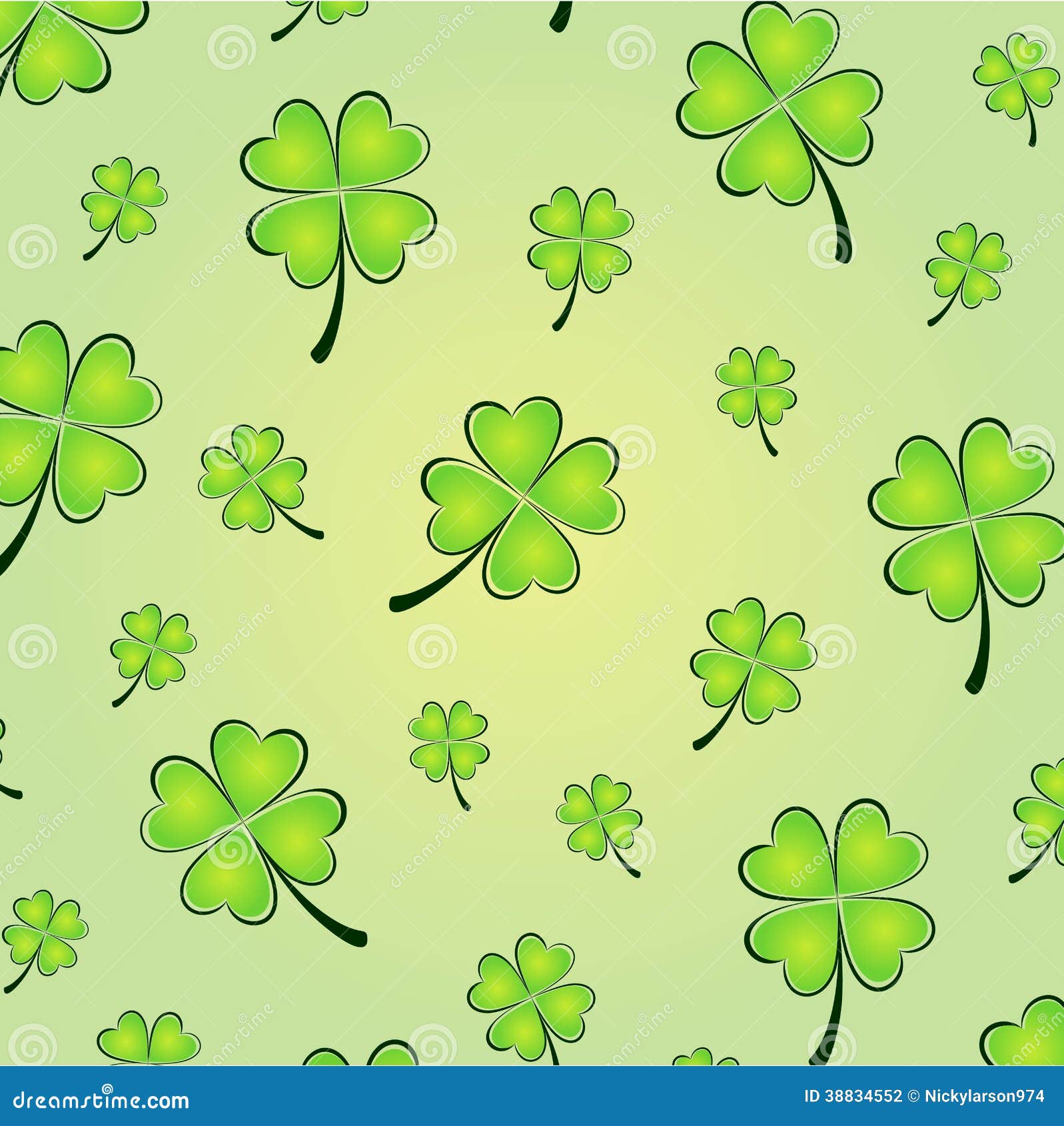 Fondo De Los Tréboles Del Vector Ilustración del Vector - Ilustración ...