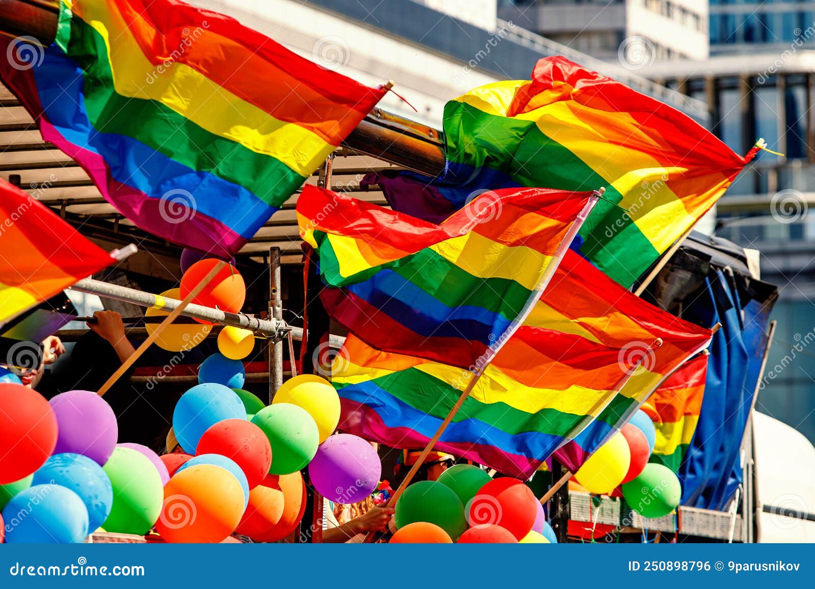 Fondo De Muchas Banderas Lgbt Arcoiris. Foto de archivo - Imagen de ...