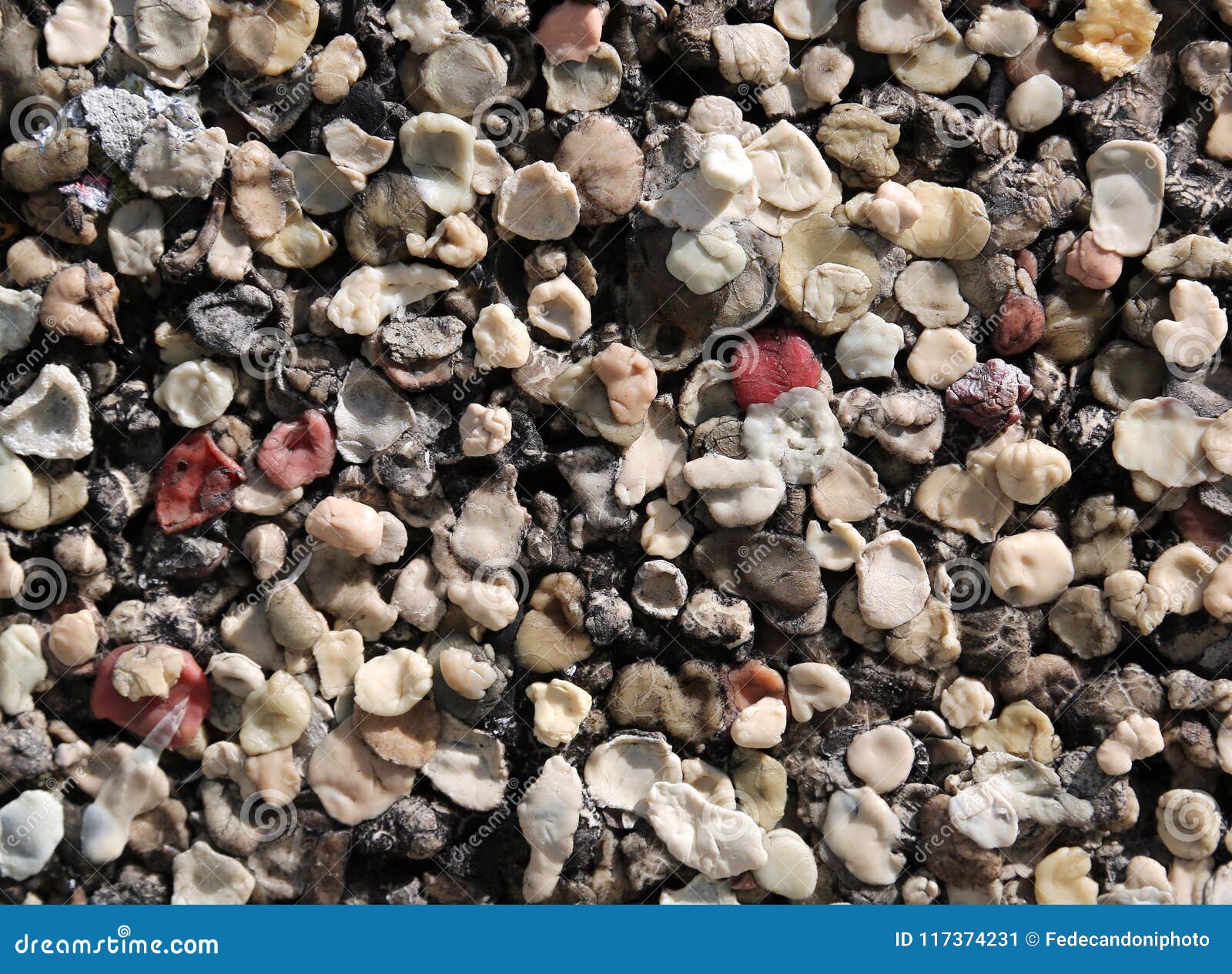 Fondo De Mucho Chicle Masticado Atado El Uno Al Otro Imagen de archivo ...