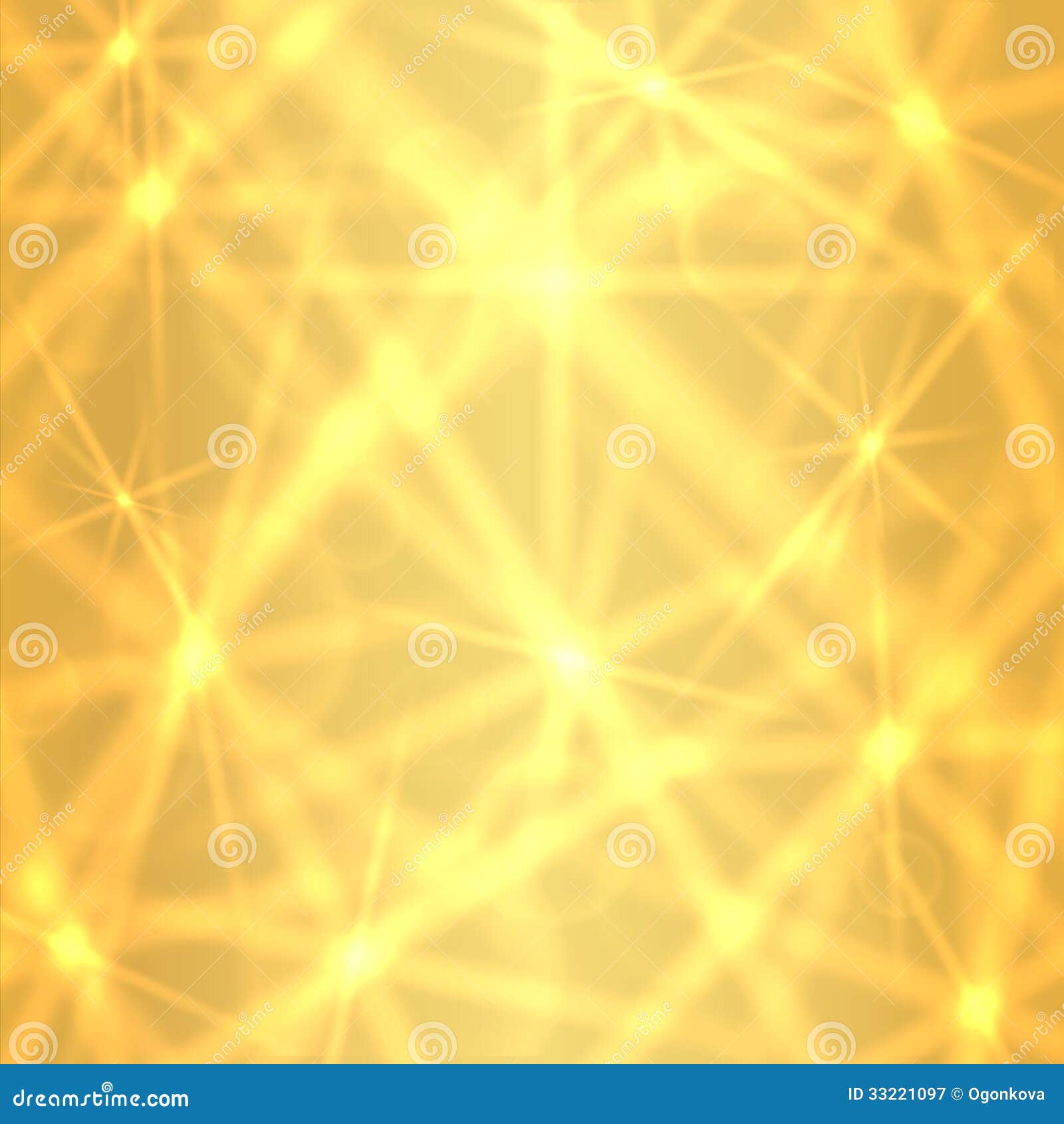 Fondo De Oro Con Las Estrellas Que Centellean Chispeantes Ilustración ...