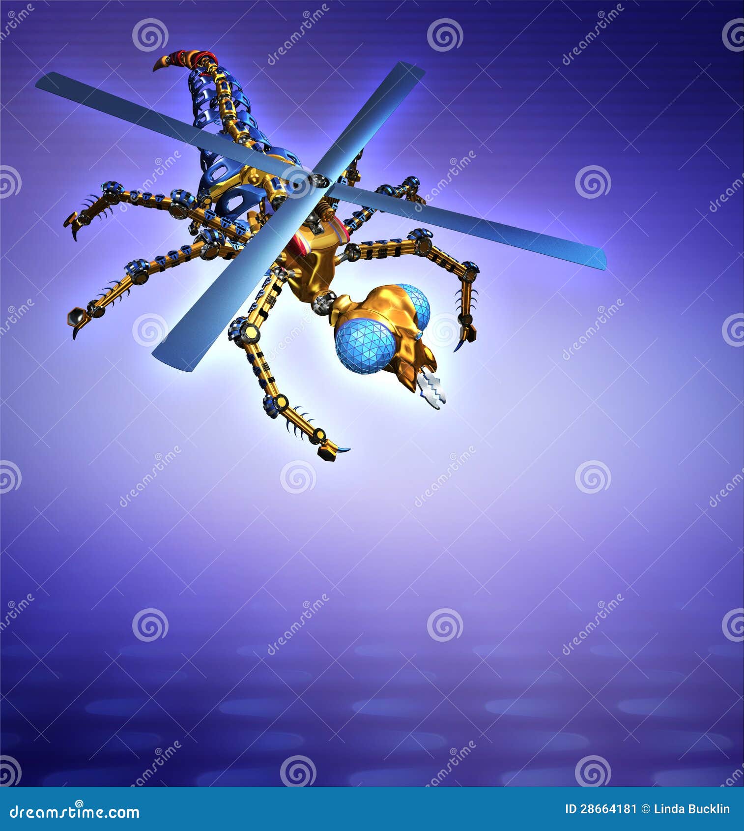 Fondo de RoboFly stock de ilustración. Ilustración de insectos - 28664181