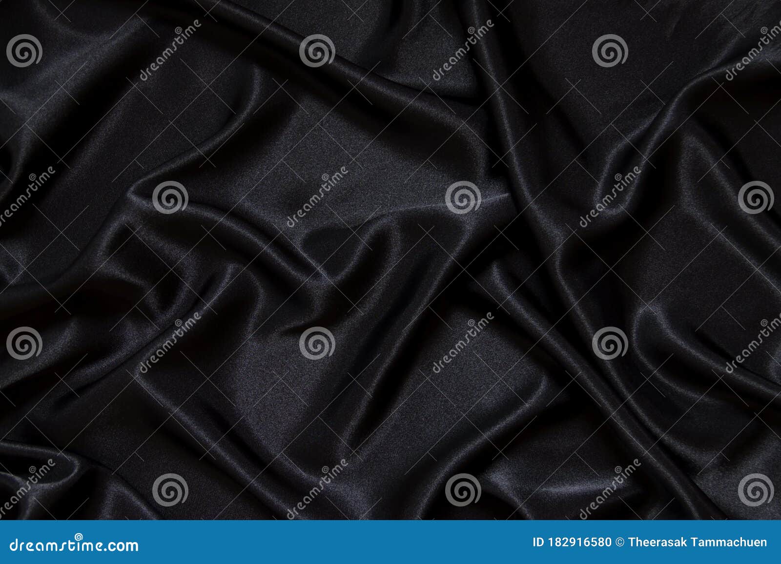 Fondo De Tela De Seda Negra Foto de archivo - Imagen de pliegues ...