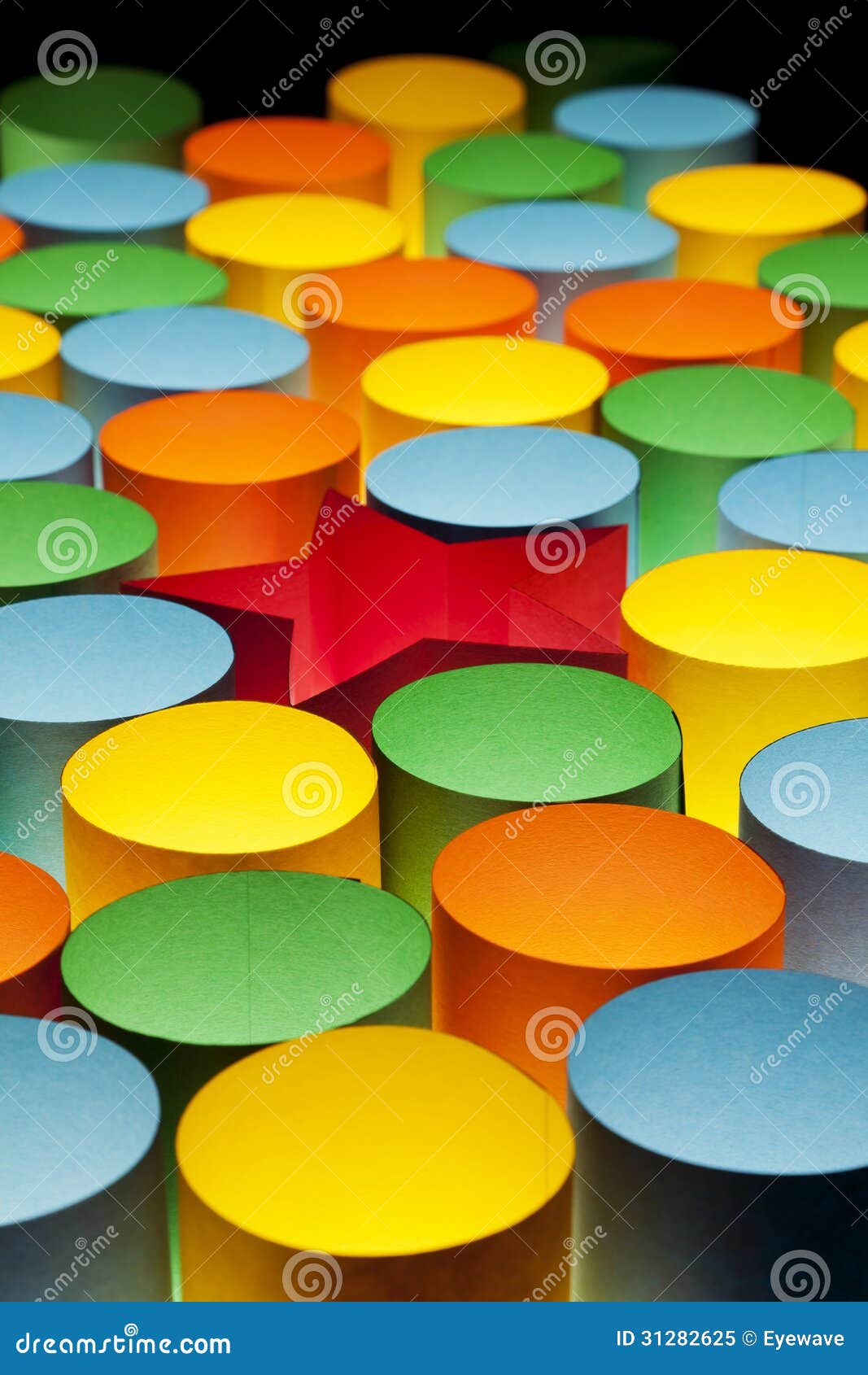 Fondo Dei Cerchi E Della Stella Immagine Stock - Immagine di ...