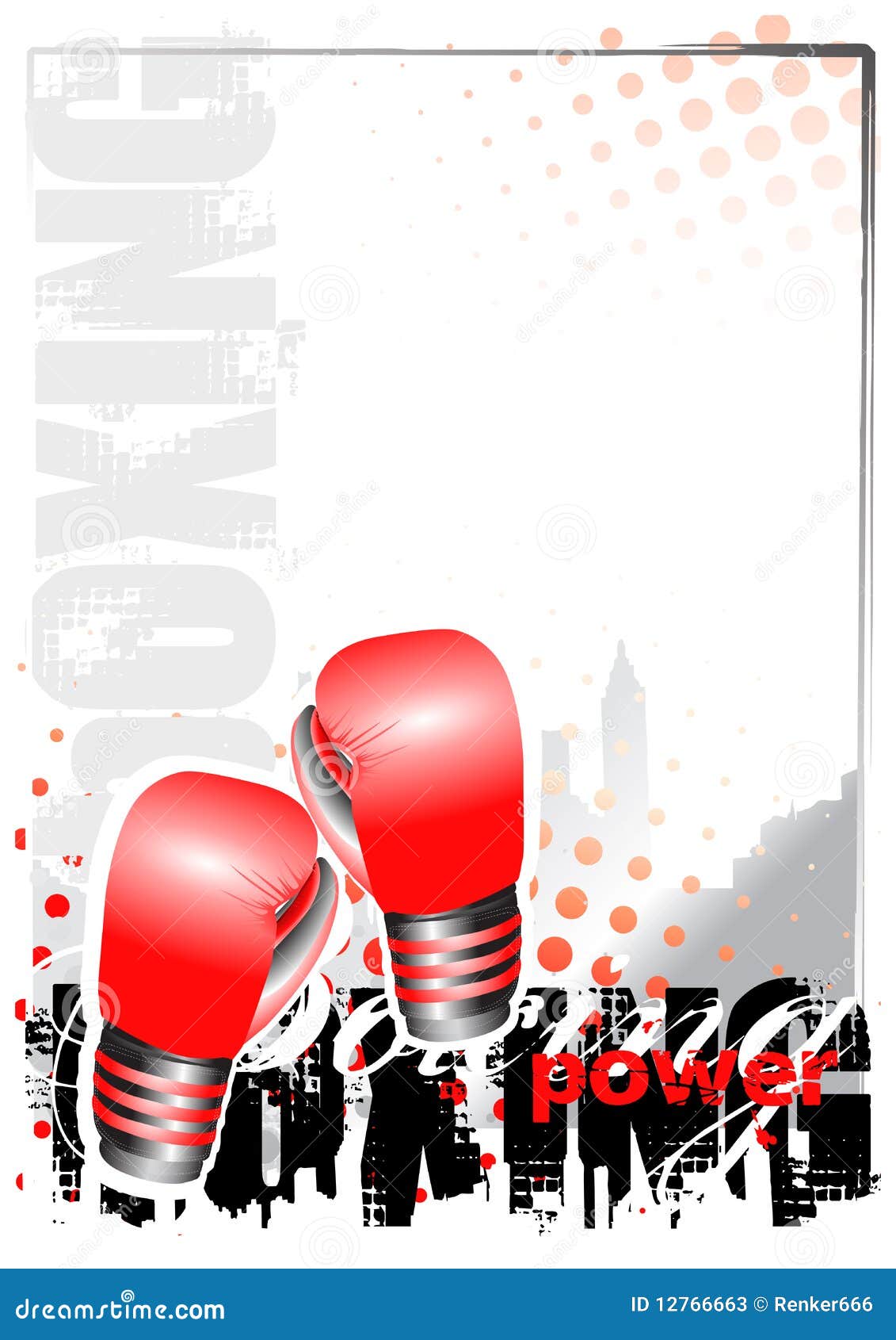 Fondo del boxeo ilustración del vector. Ilustración de aislado - 12766663