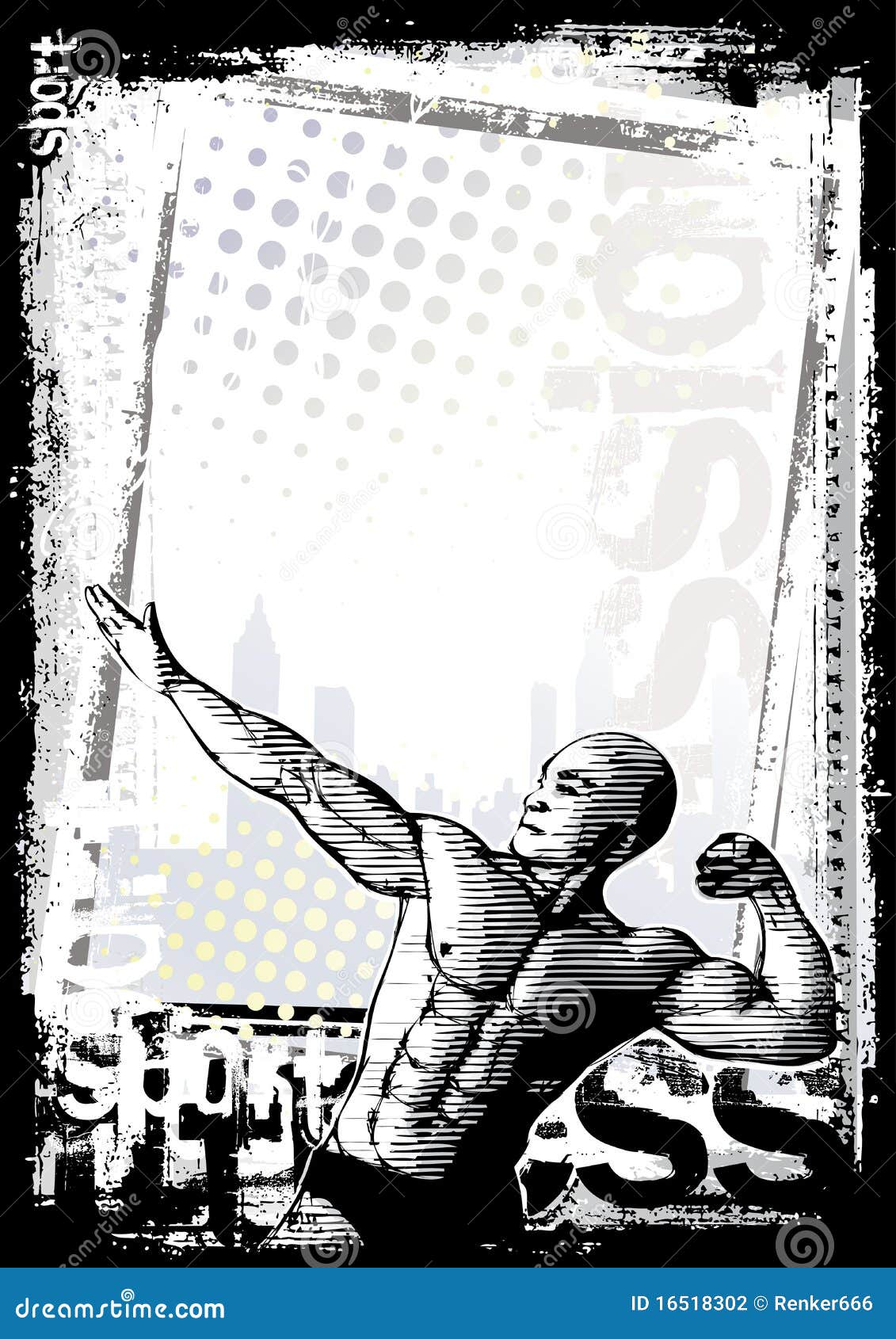 Fondo Del Cartel Del Bodybuilder Ilustración del Vector - Ilustración ...