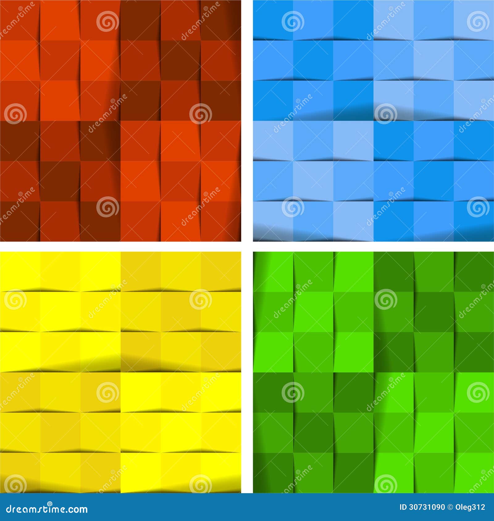 Fondo Del Color Con Los Cuadrados. Ilustración del Vector - Ilustración ...