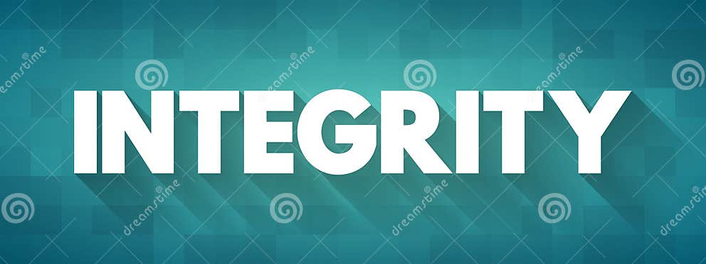 Fondo Del Concepto De Comillas De Texto De Integridad Stock de ...