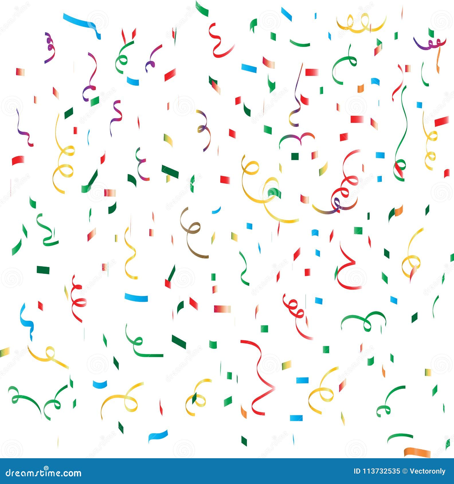 Fondo Del Confeti, Ejemplo Colorido Del Vector Ilustración del Vector ...