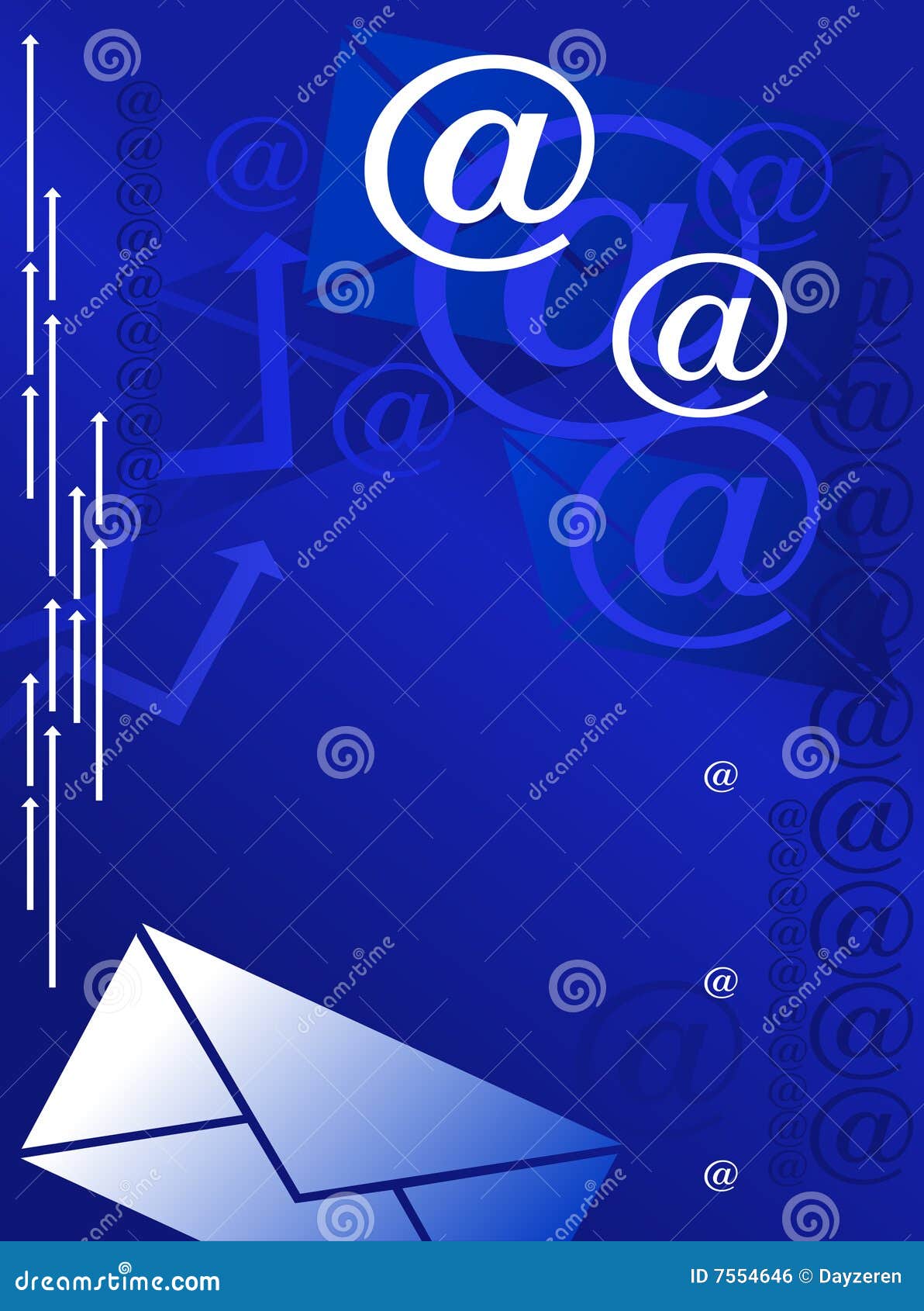 Fondo del email ilustración del vector. Ilustración de email - 7554646